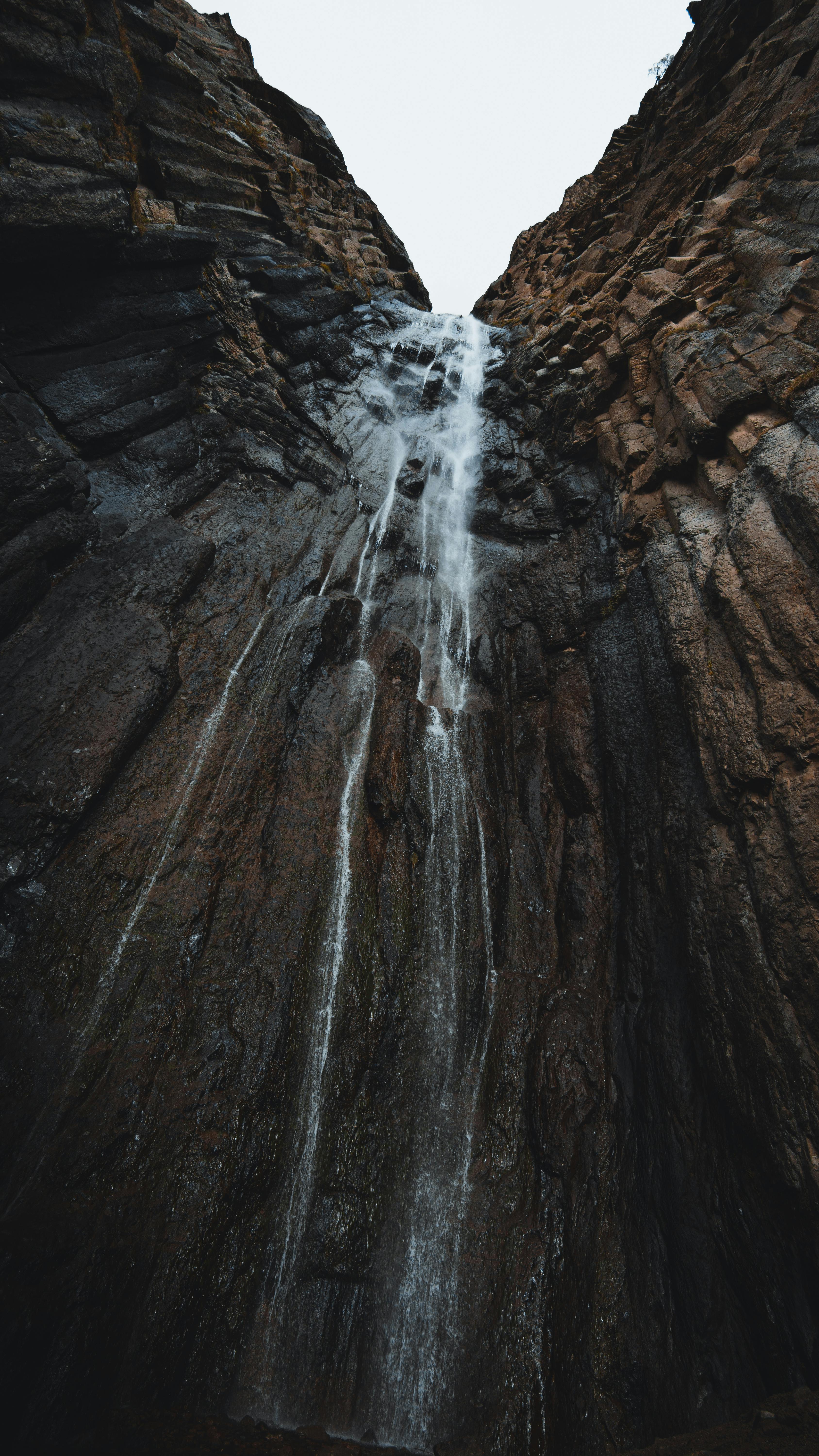 Low Angle View of Waterfall · Free Stock Photo