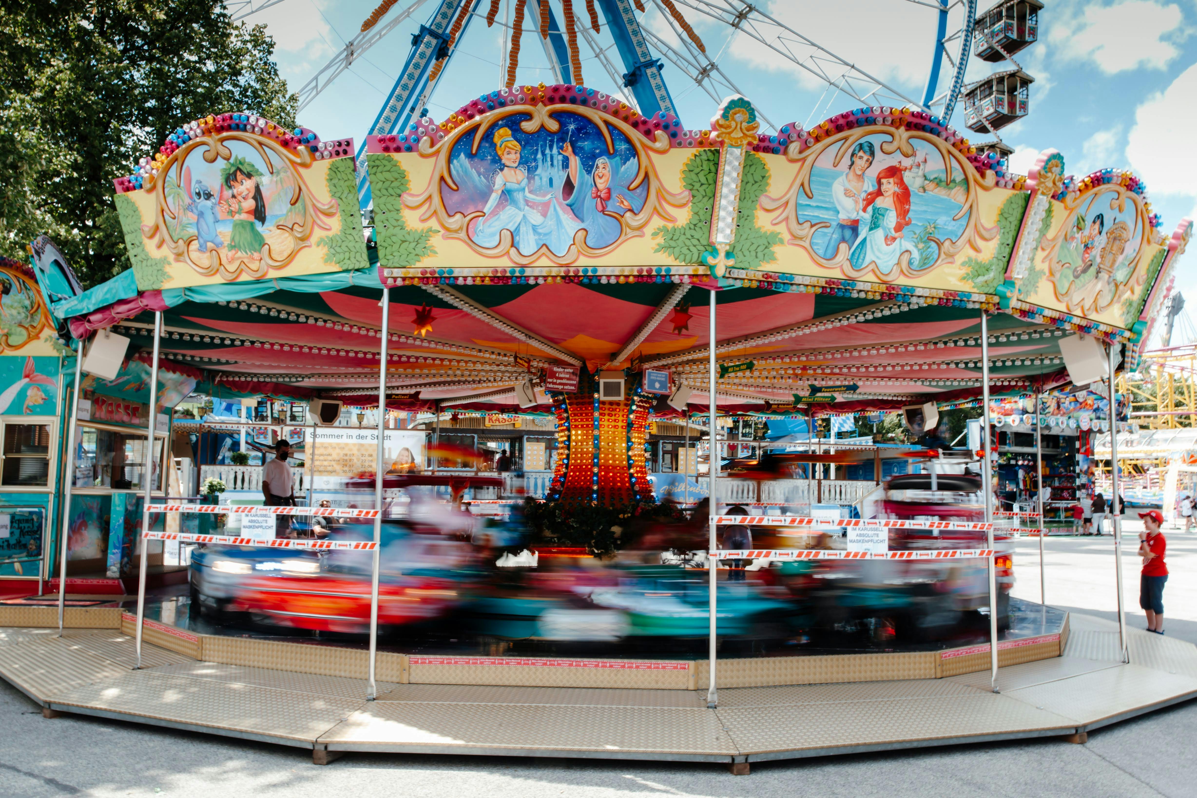 Time Lapse Photography of Carousel · Free Stock Photo