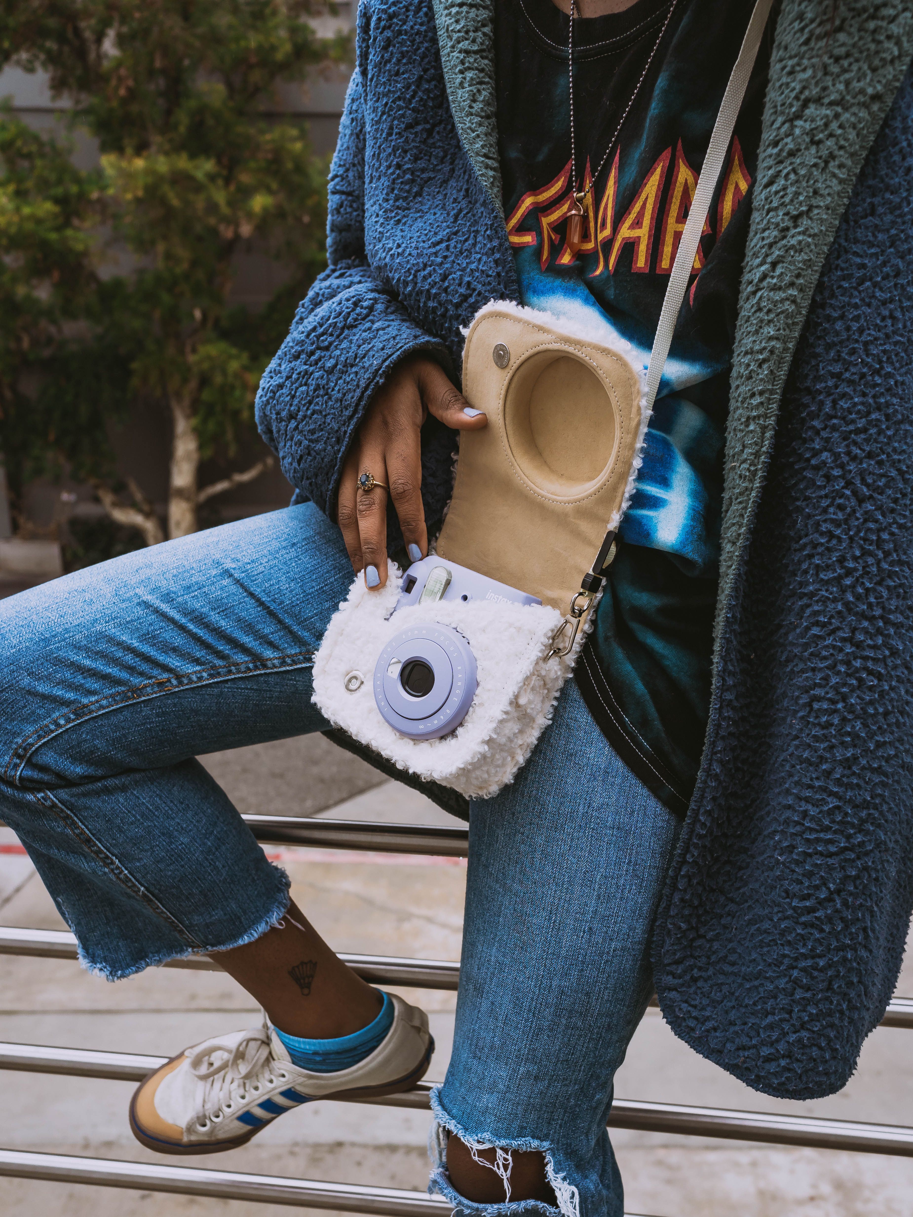 Person with an Instant Camera · Free Stock Photo