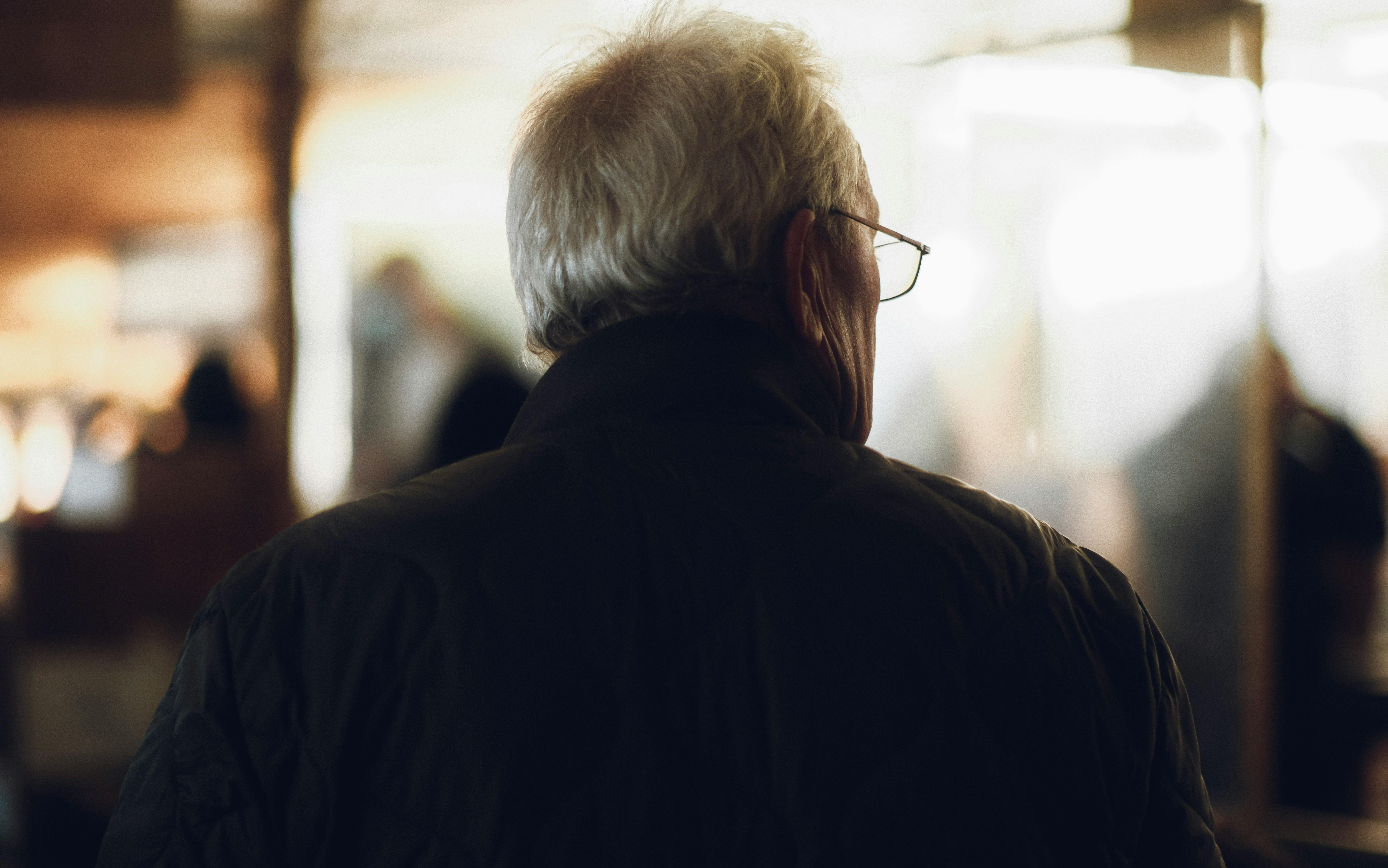 Rear View of Senior Man · Free Stock Photo