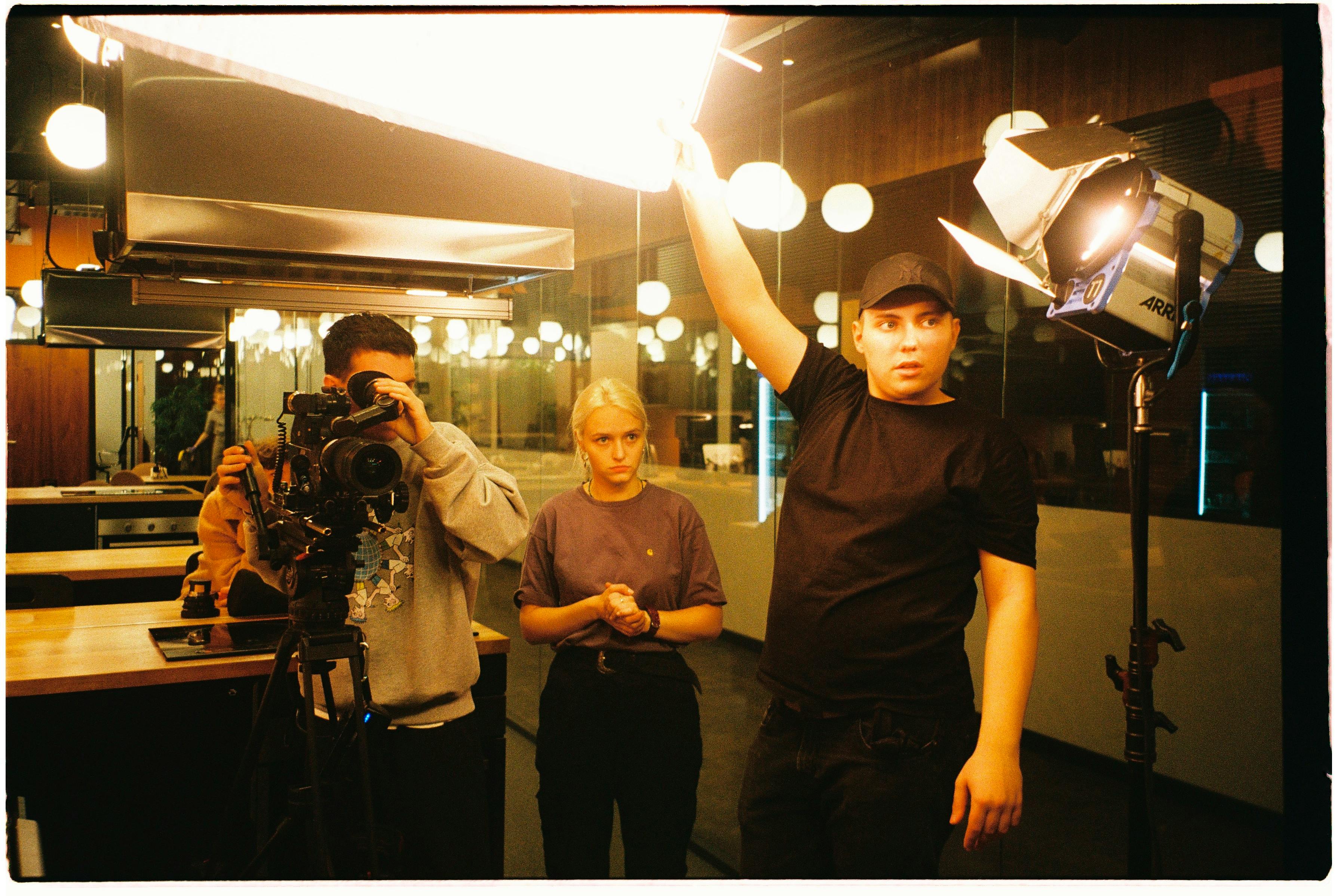 Filming of Tired Miner · Free Stock Photo