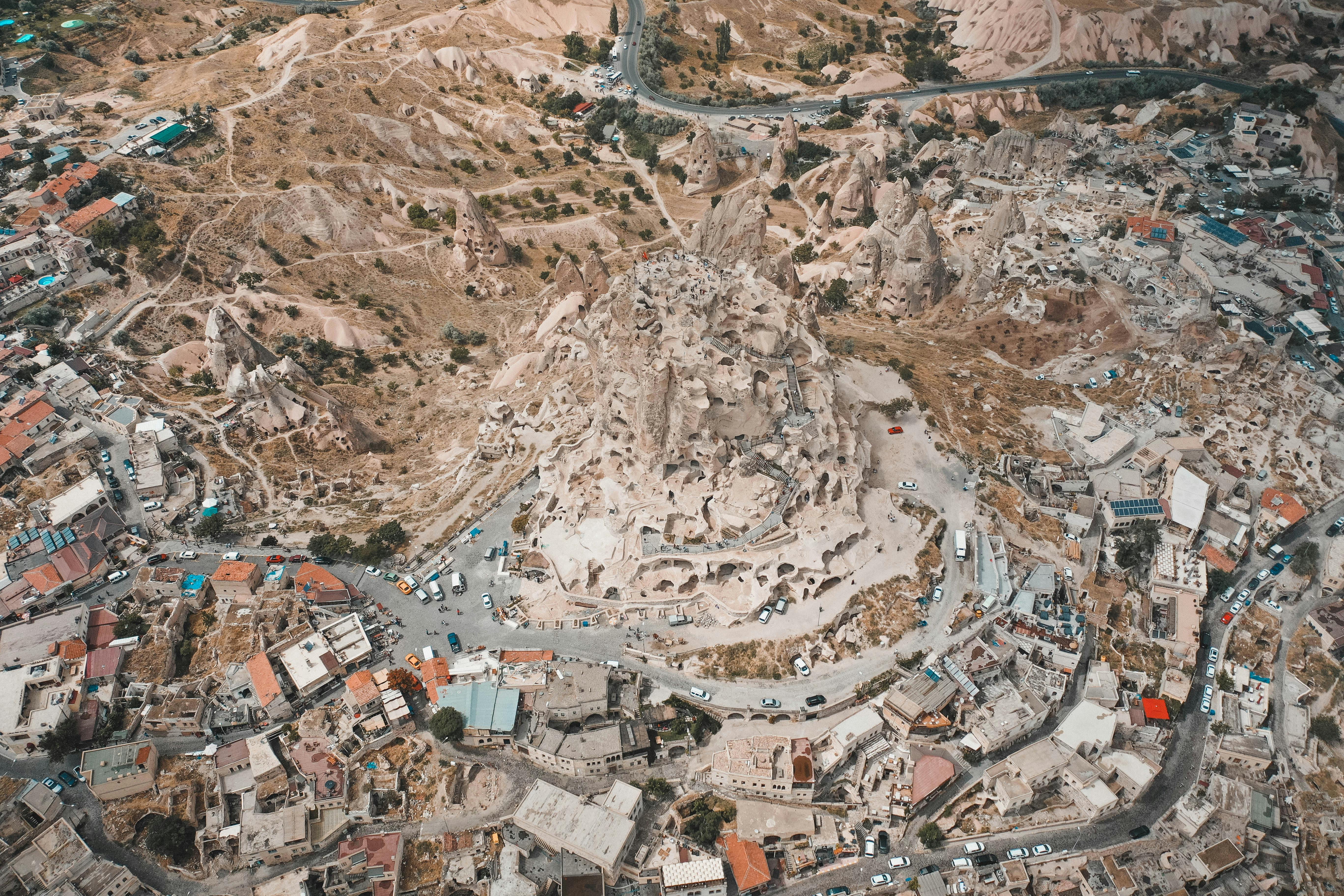 Aerial View of Cappadocia City, Turkey · Free Stock Photo