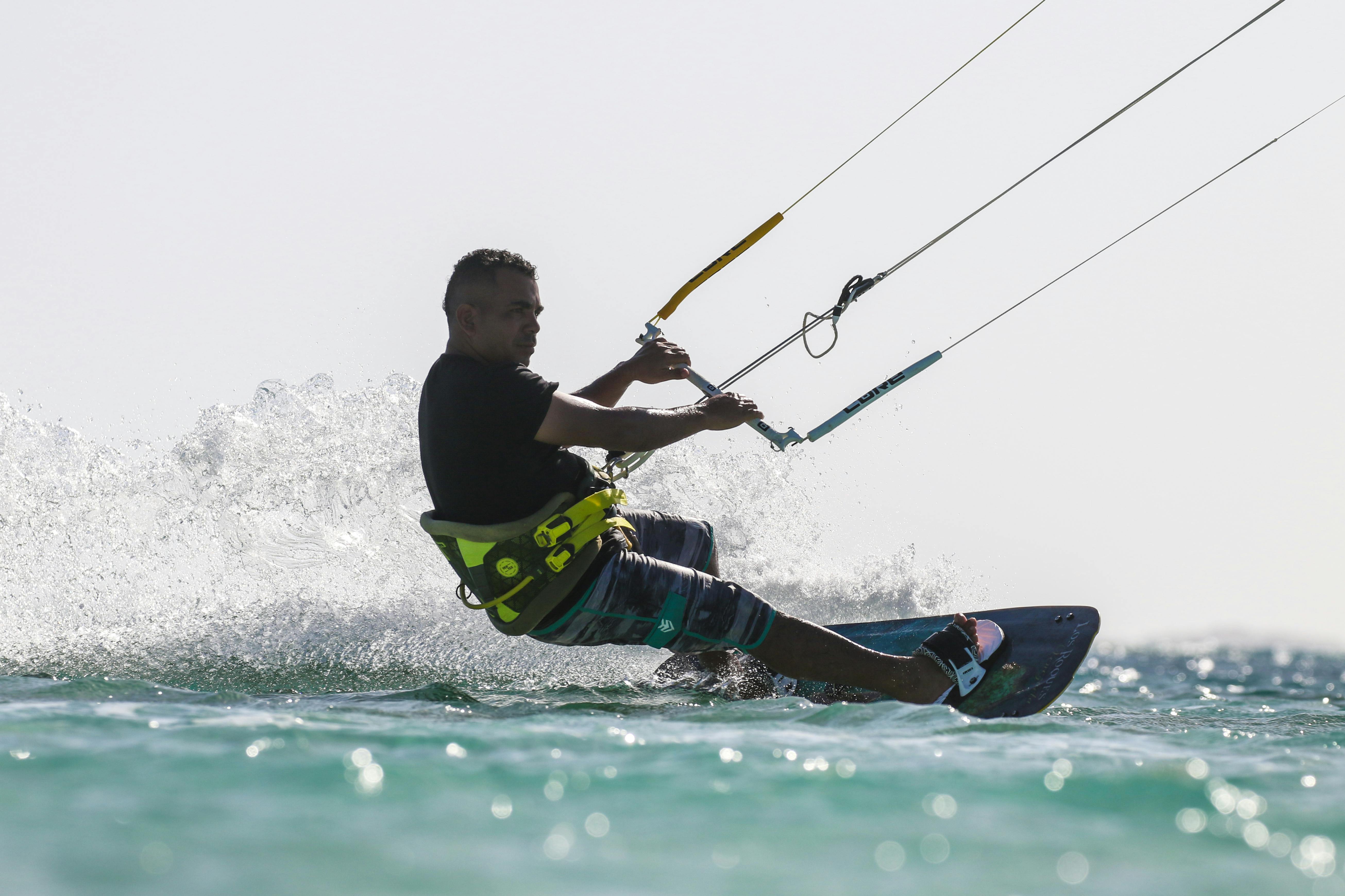 Man during Wind Boarding Activity · Free Stock Photo