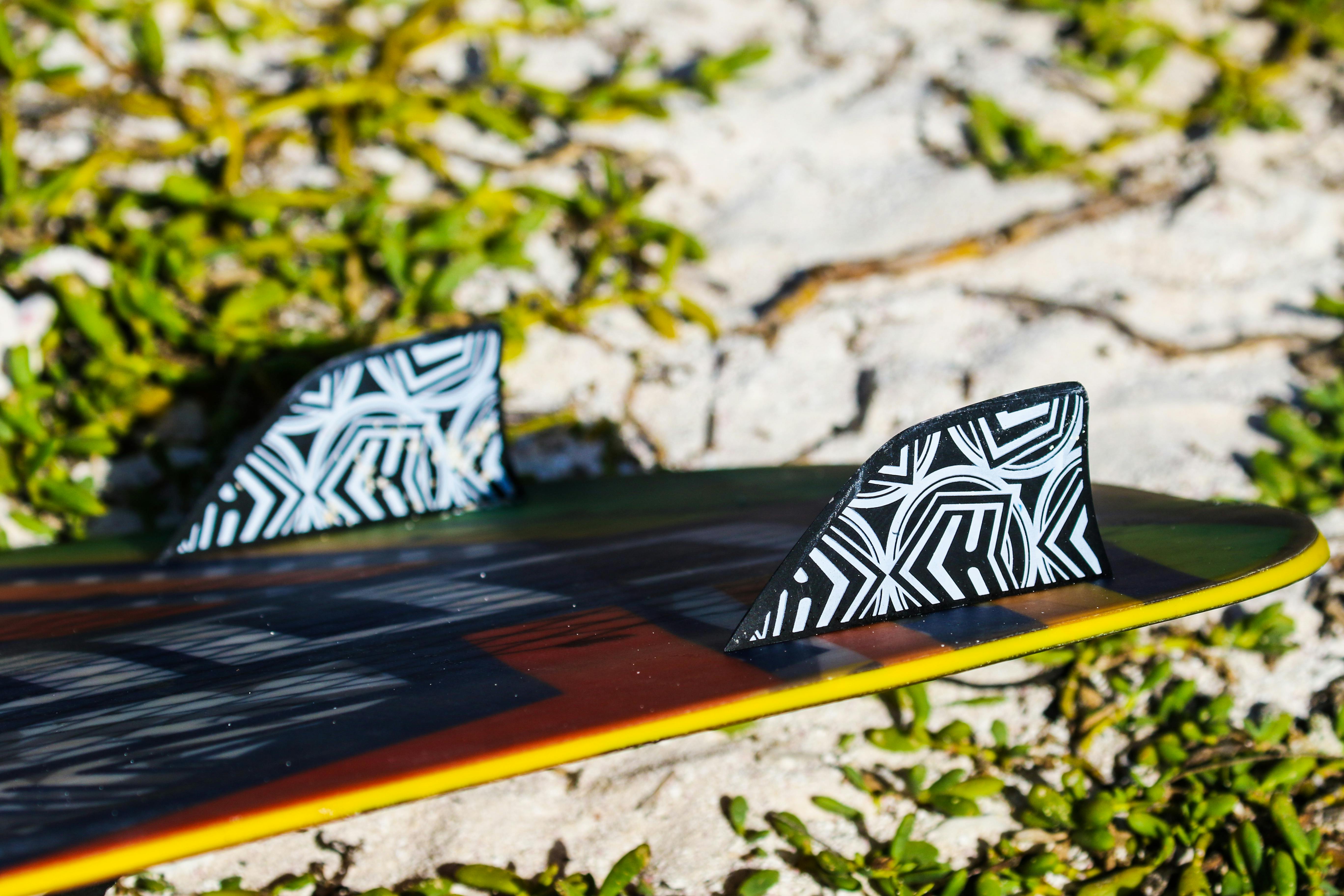 Close Up of Surfboard on Sand · Free Stock Photo