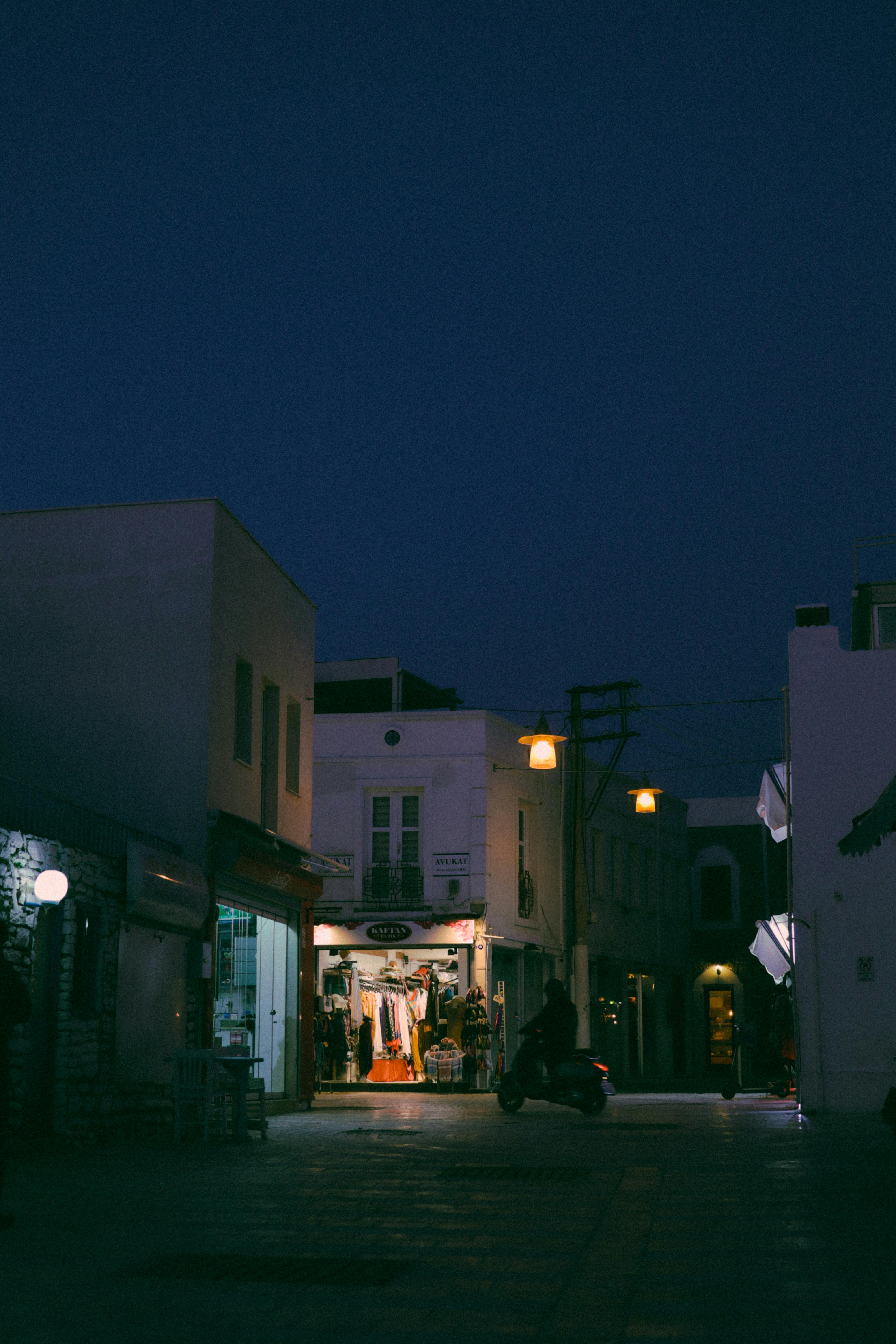 Street during Night Time · Free Stock Photo