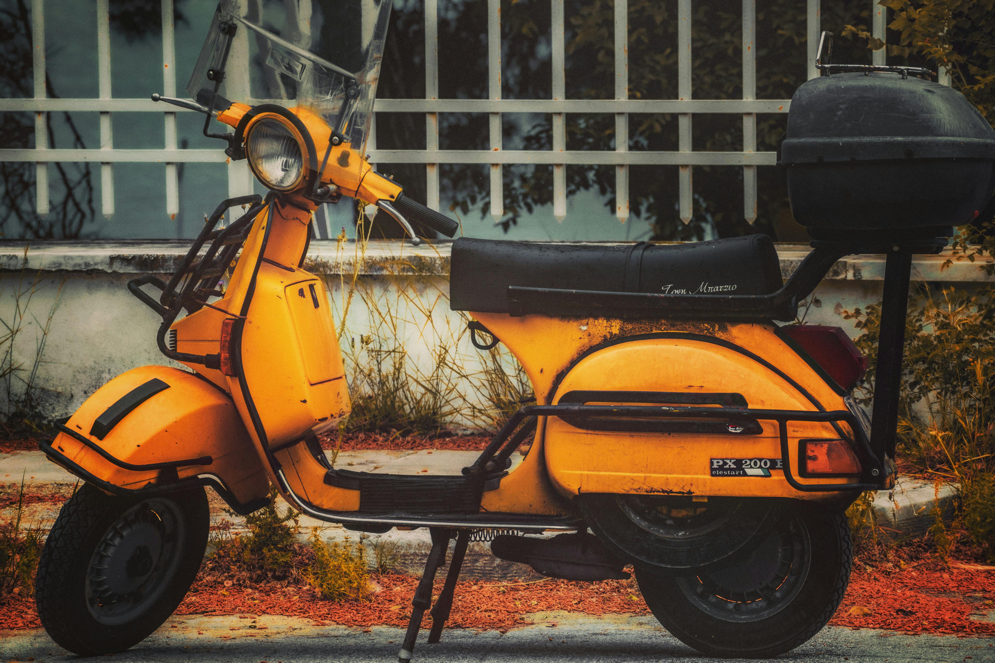 Yellow Motor Scooter · Free Stock Photo