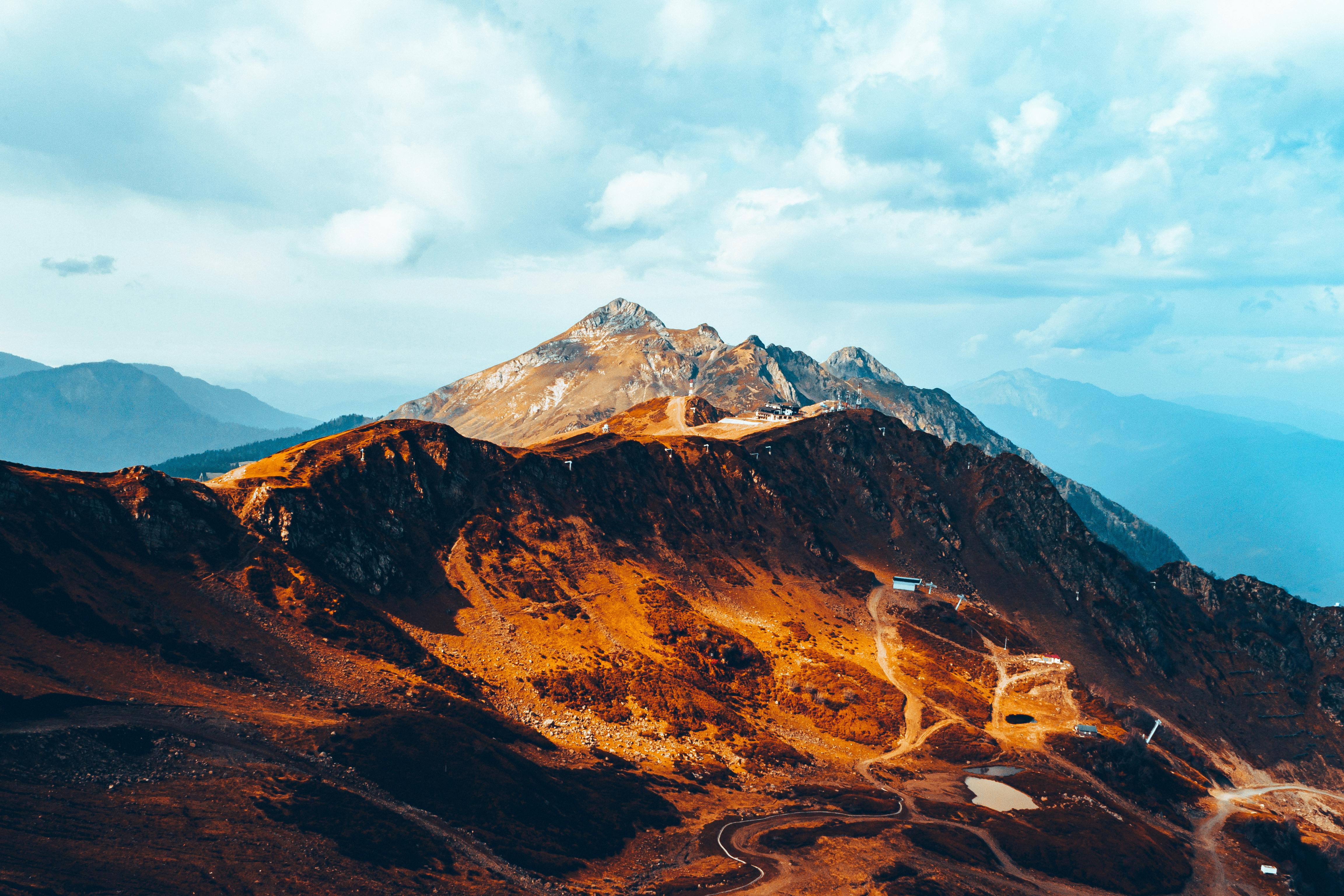 Aerial Photography of an Erupting Volcano · Free Stock Photo