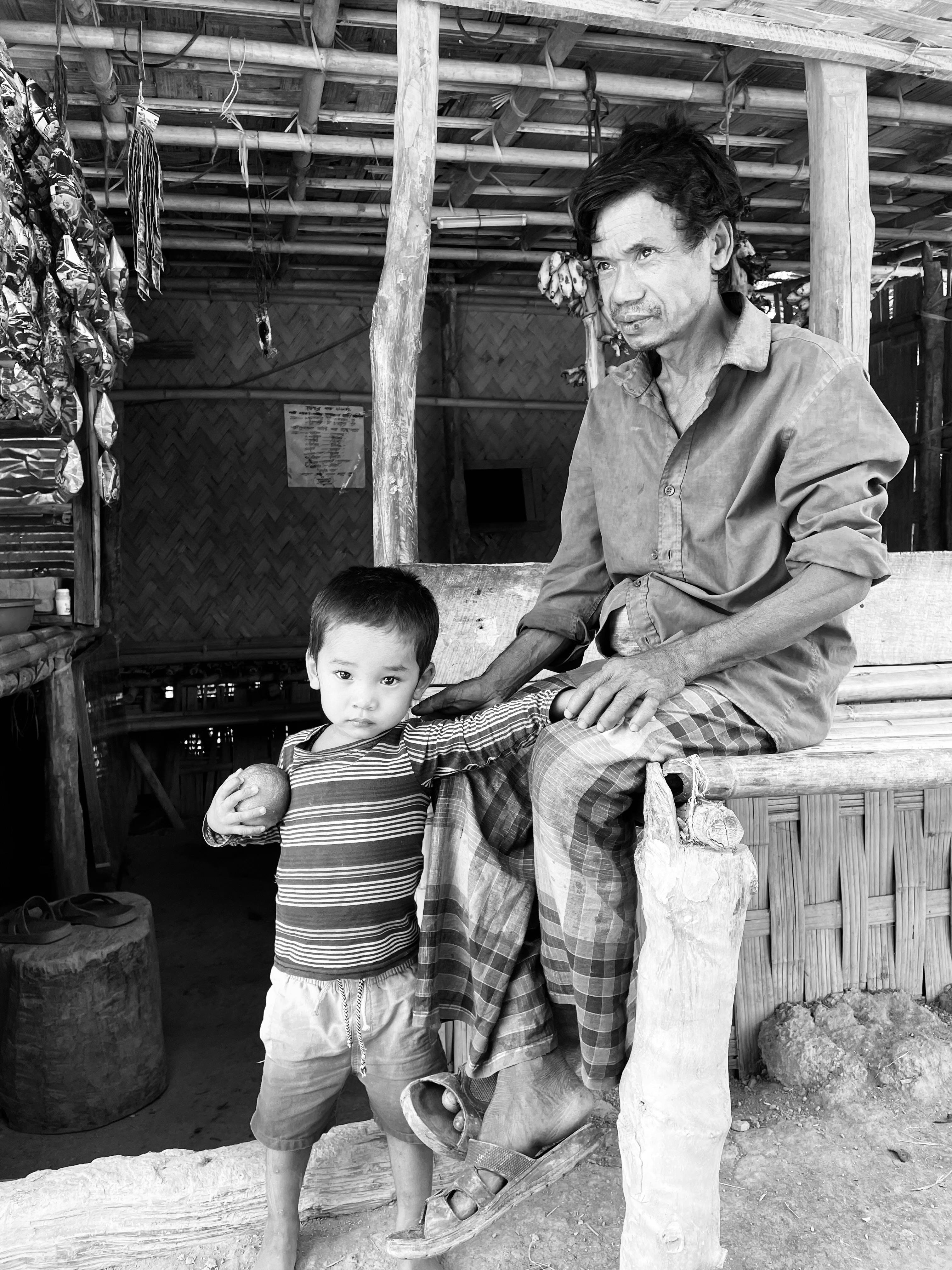 Grayscale Photo of a Little Boy Crying · Free Stock Photo