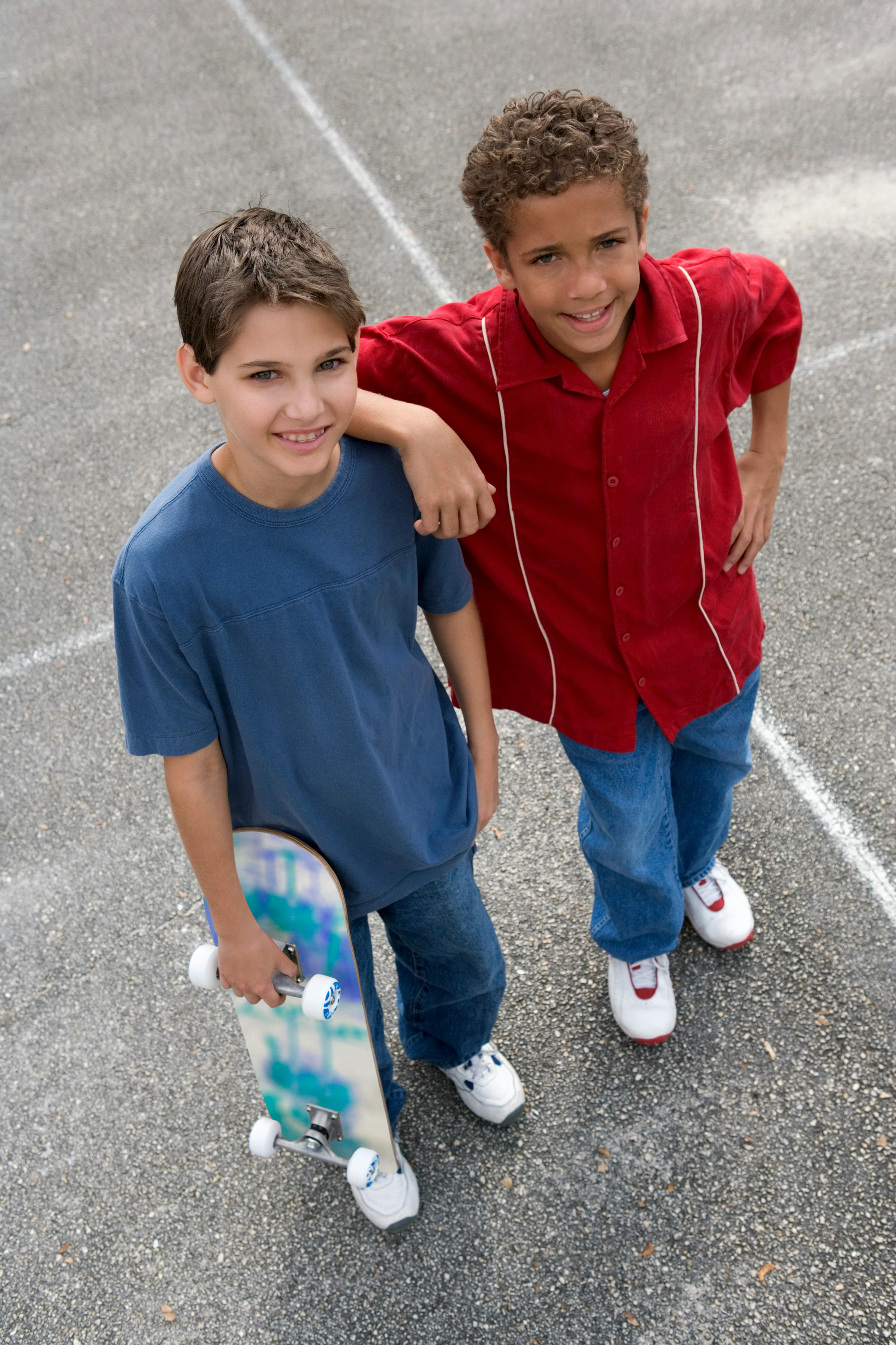 Middle School Boy Standing