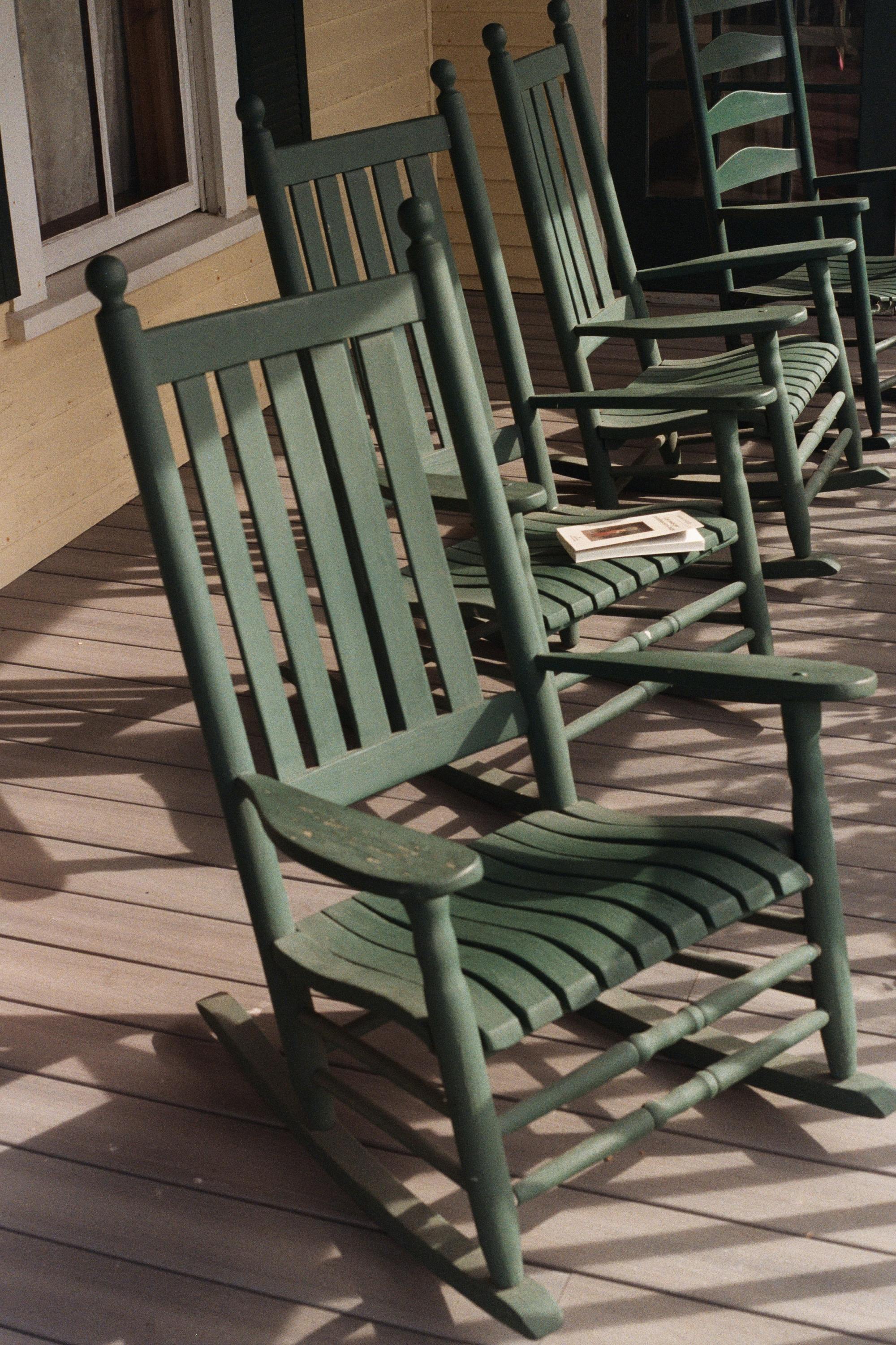 Old Rustic Wooden Rocking Chairs · Free Stock Photo