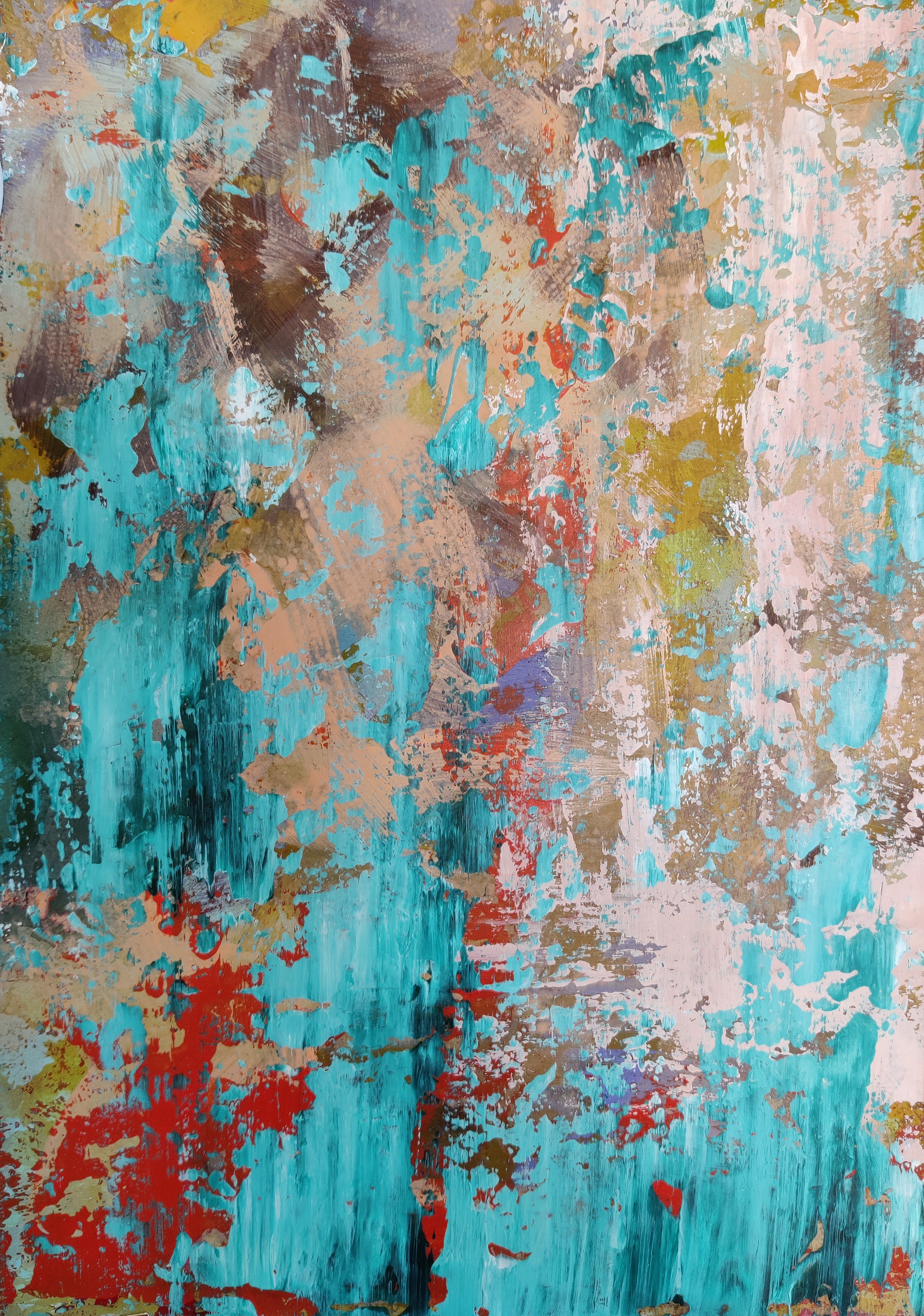 A Close-Up Shot of an Abstract Painting · Free Stock Photo