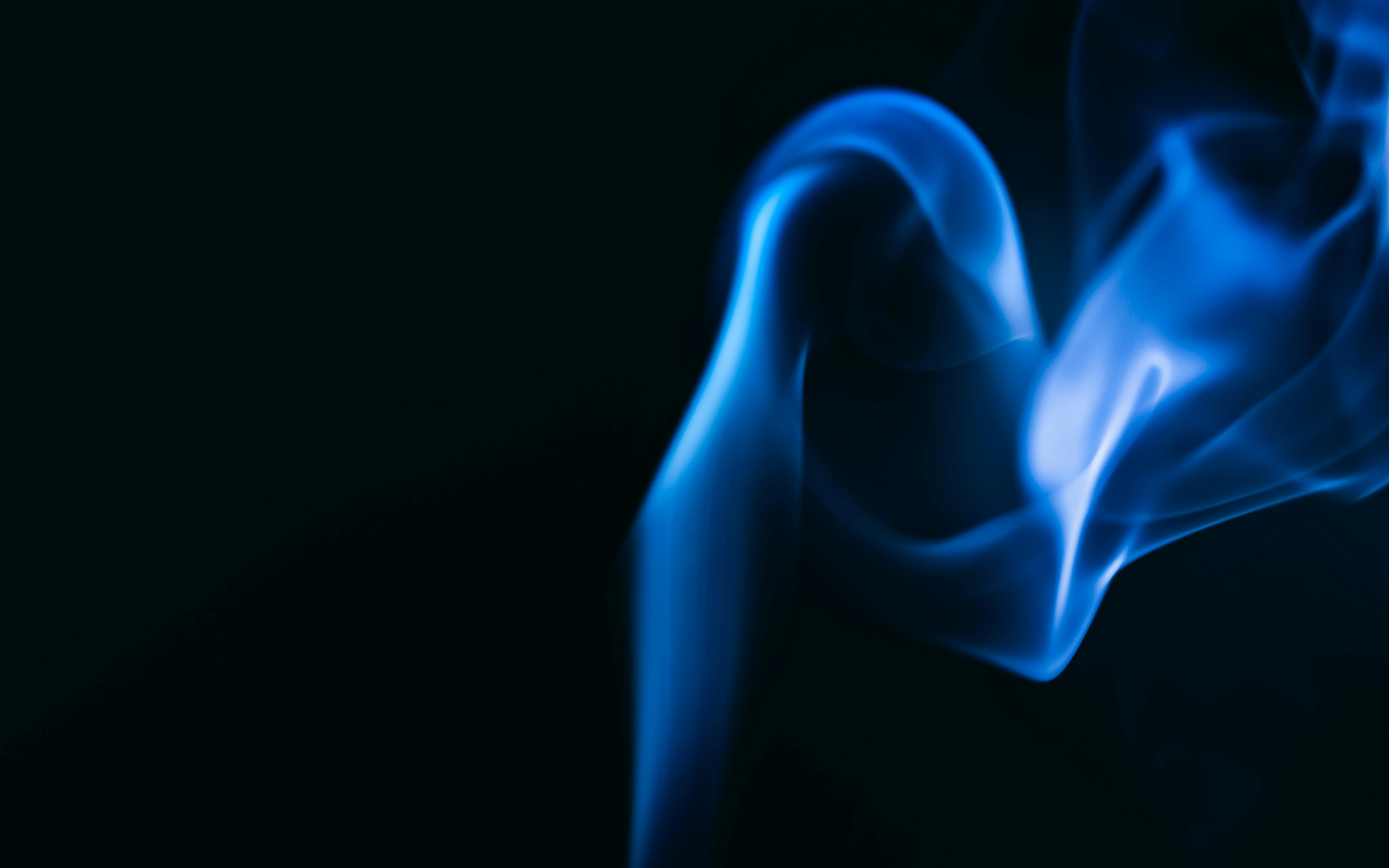 Close Up Shot of a Blue Smoke · Free Stock Photo