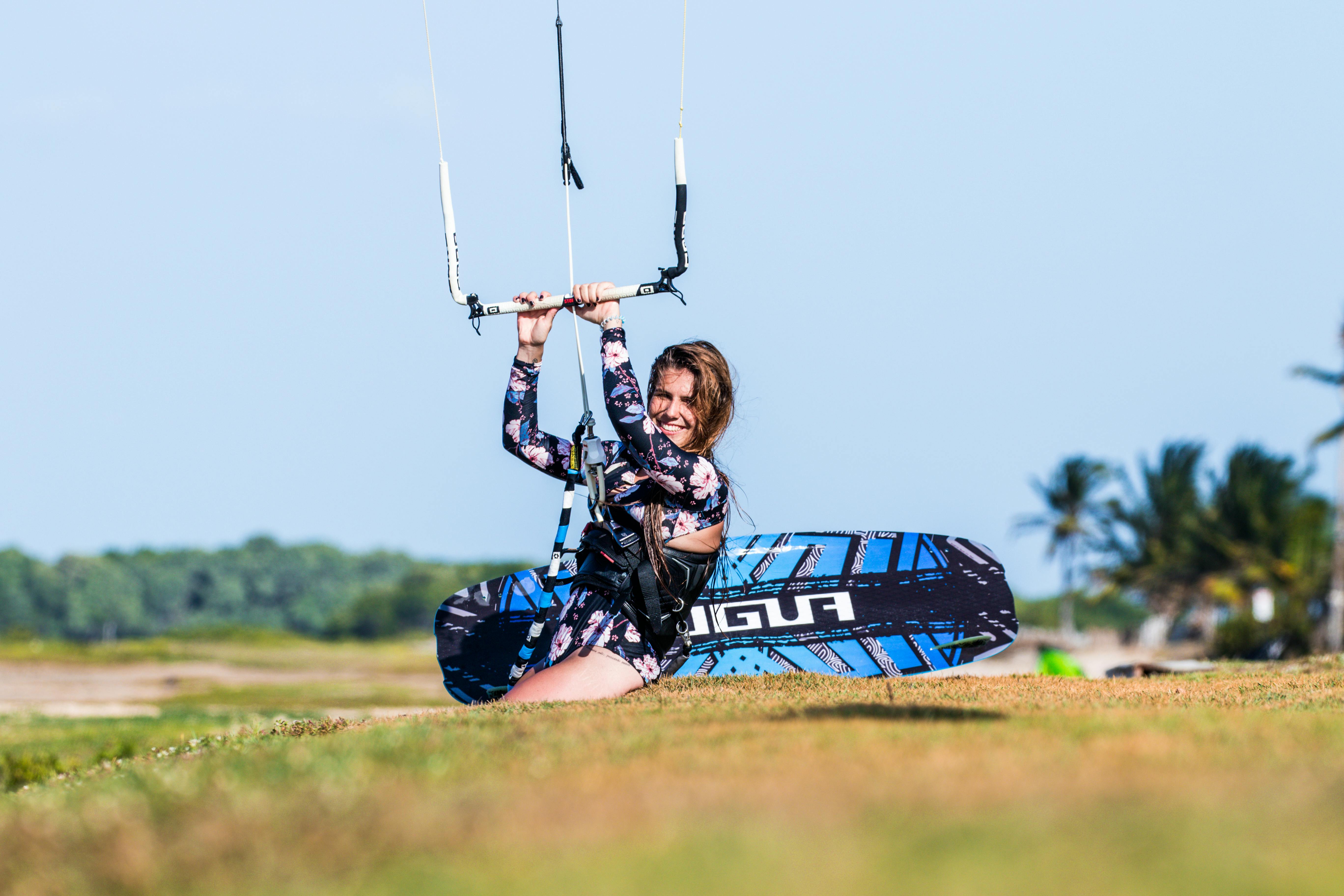 Woman Kitesurfing · Free Stock Photo