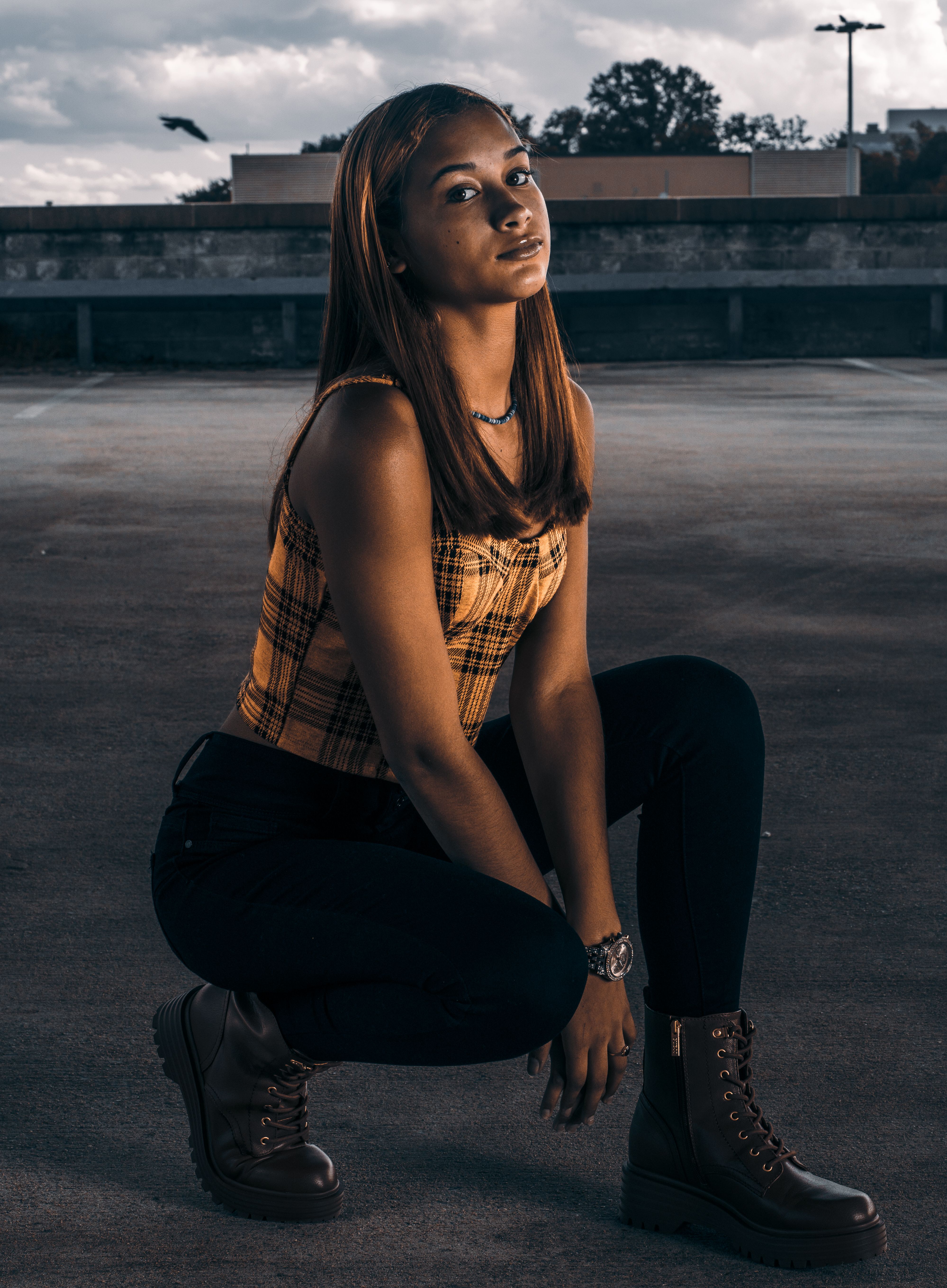 Alluring Woman leaning on a Ramp · Free Stock Photo