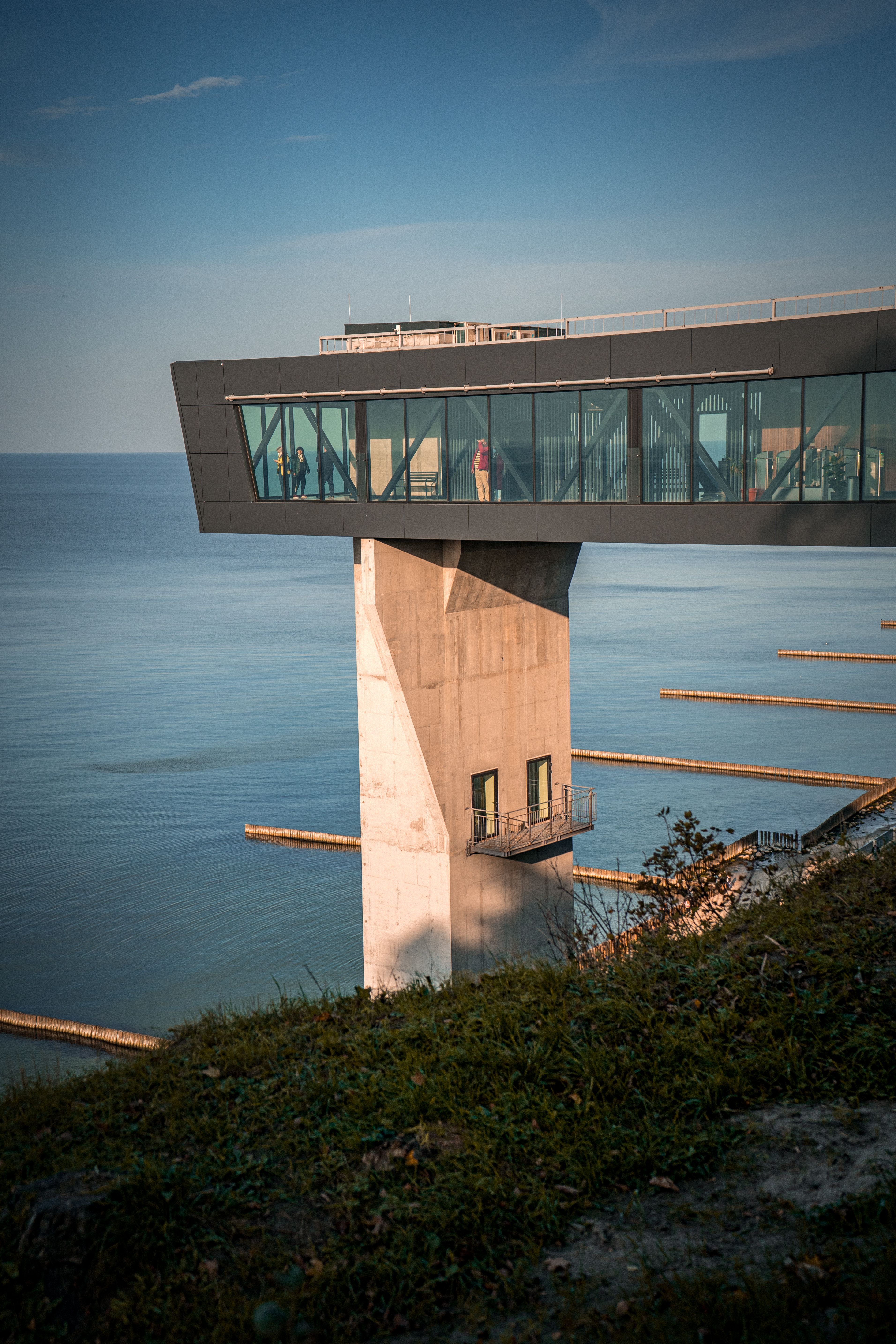 Building with Windows on Sea Shore · Free Stock Photo