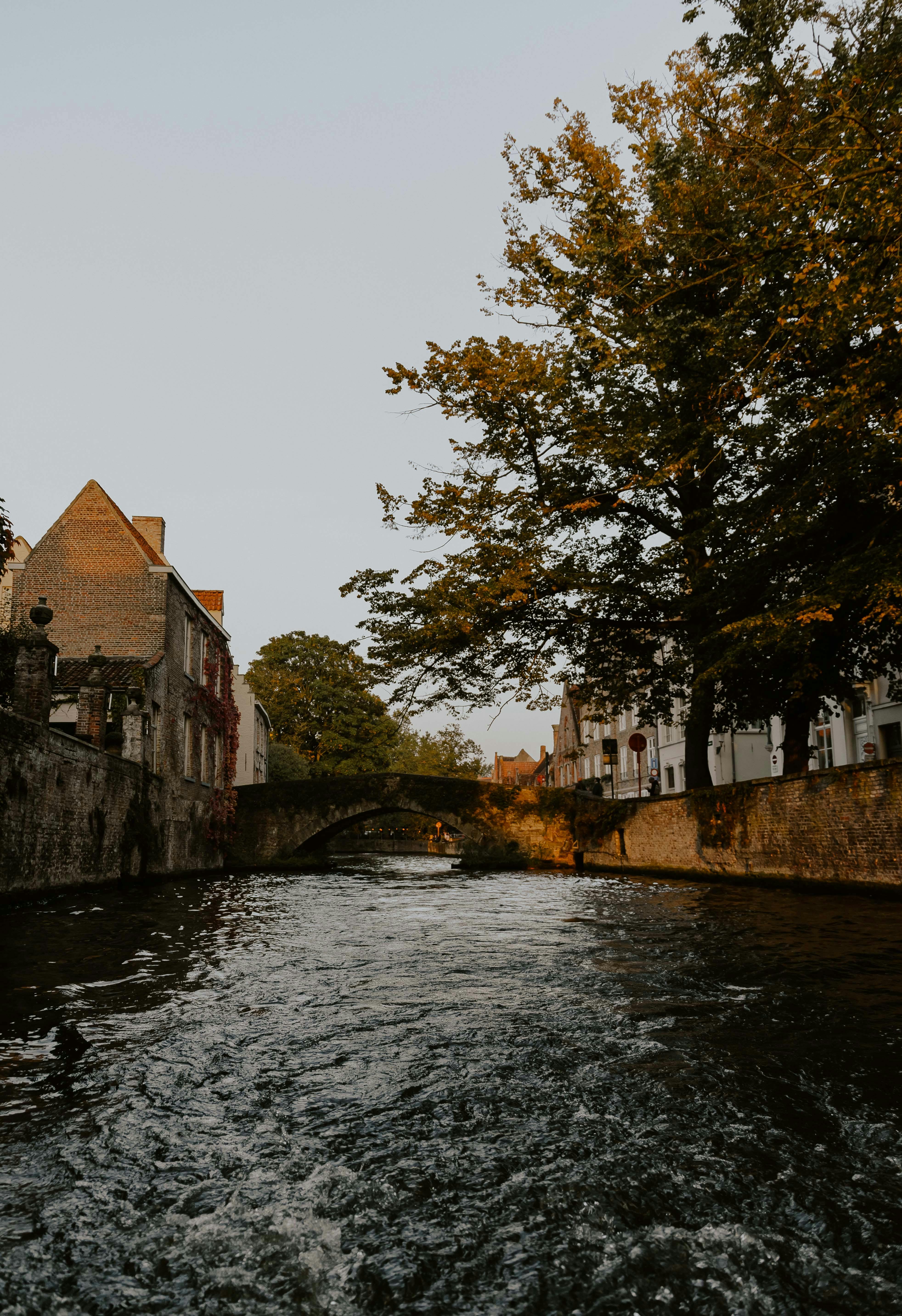A Canal Under a Stone Bridge · Free Stock Photo