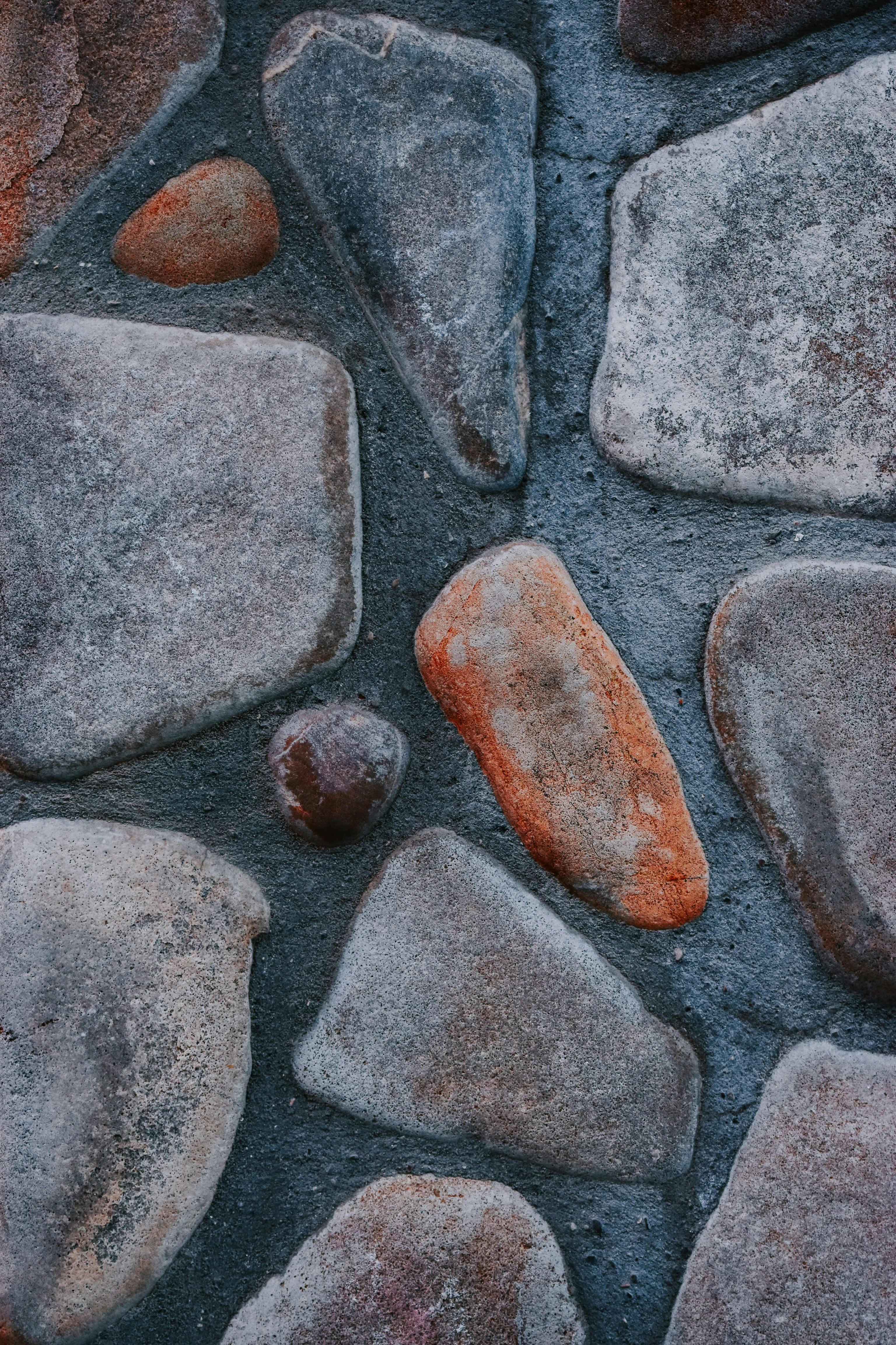 Rocks in Cement · Free Stock Photo