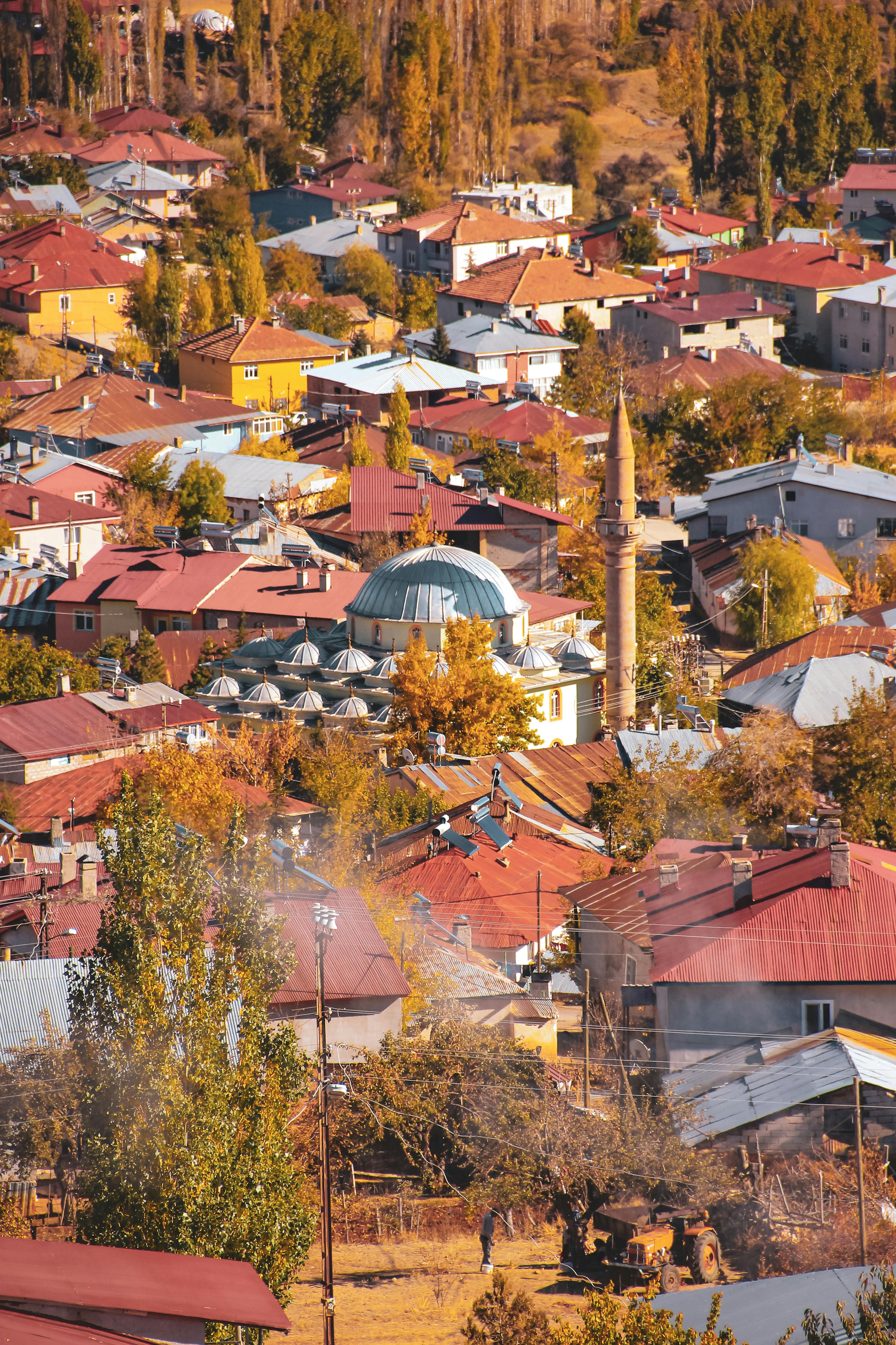 Aerial View of a Town · Free Stock Photo