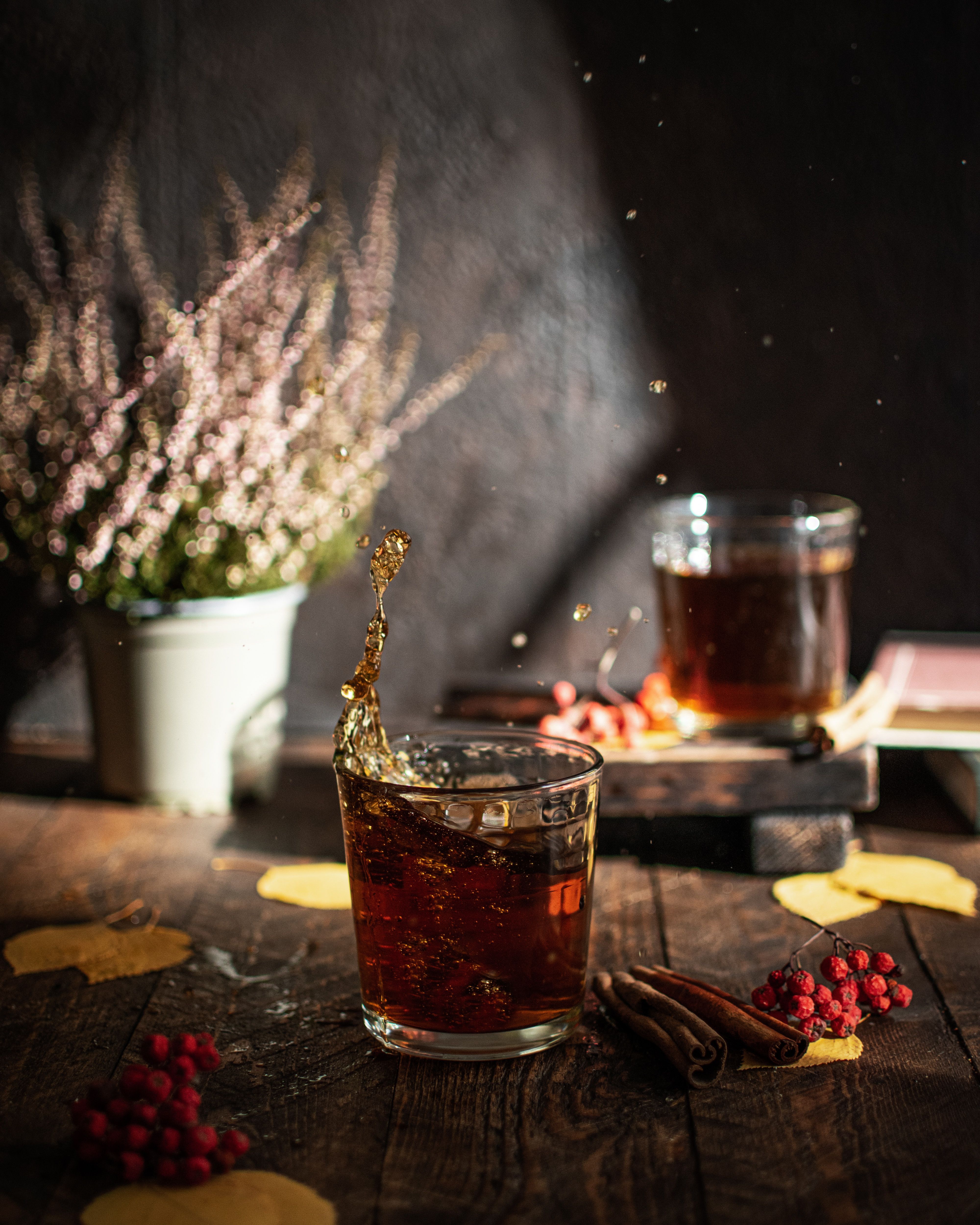 Close-up of a Splashing Drink · Free Stock Photo