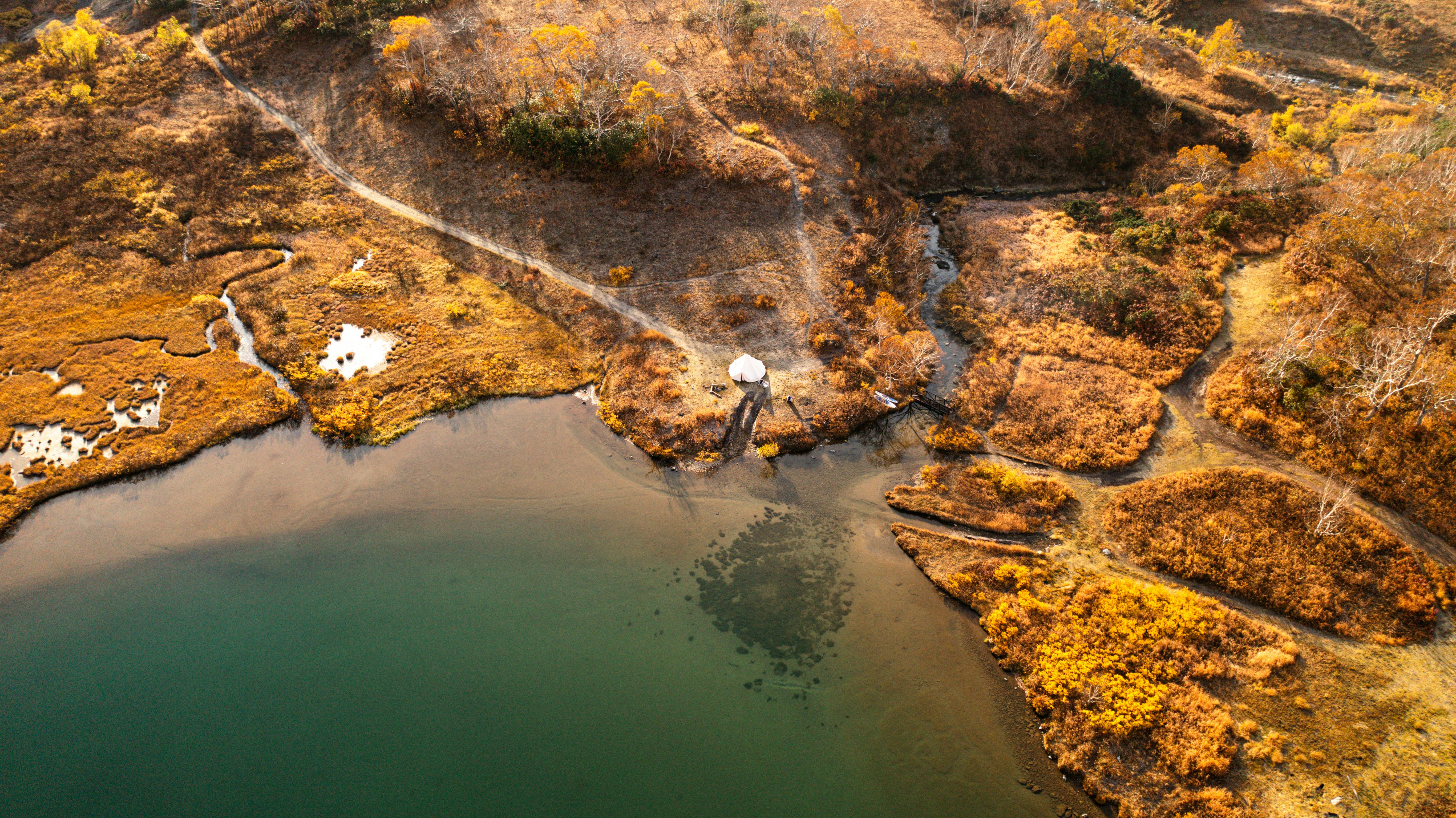 Aerial View of a Lake · Free Stock Photo