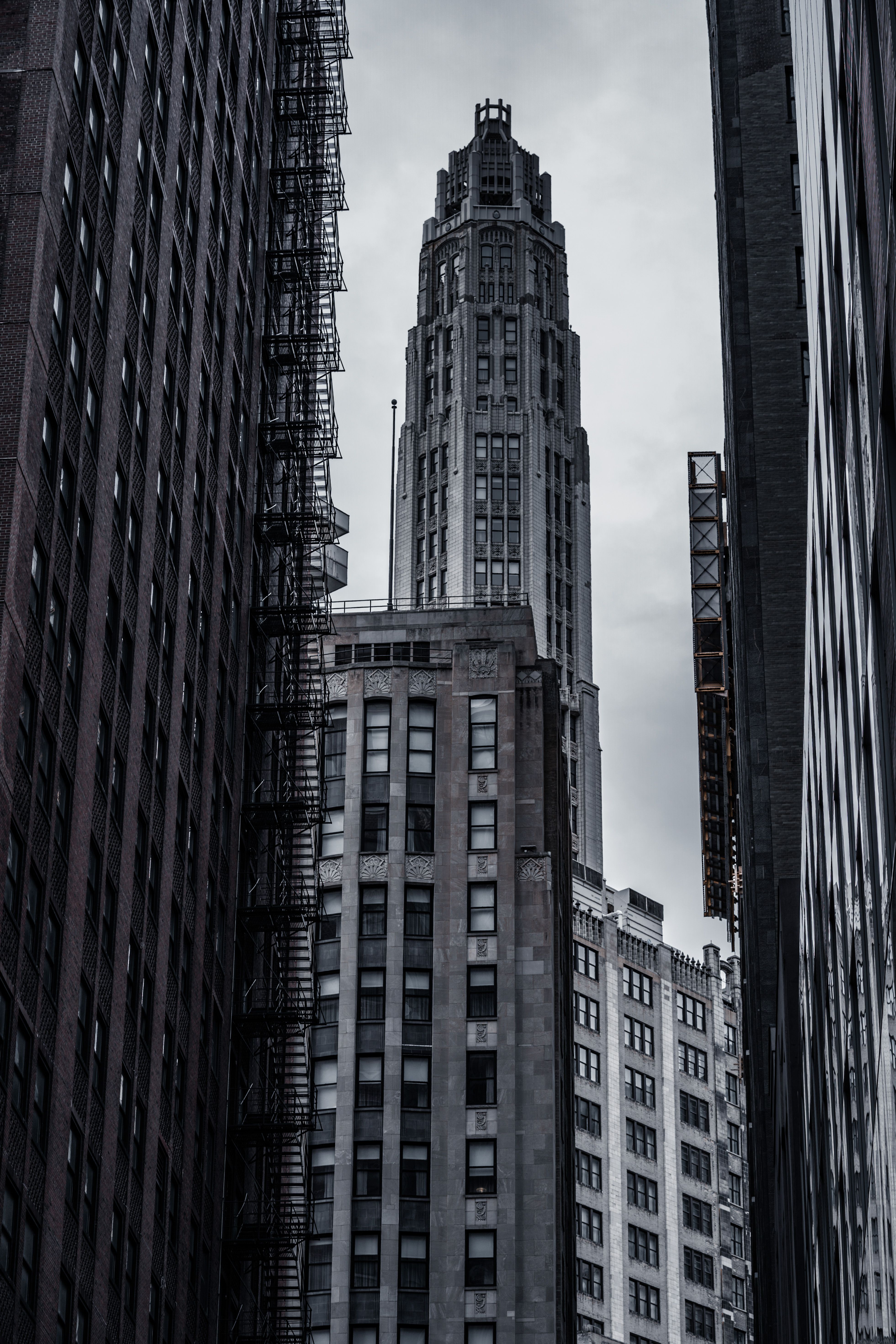 Gray Scale Photography of High Rise Building · Free Stock Photo