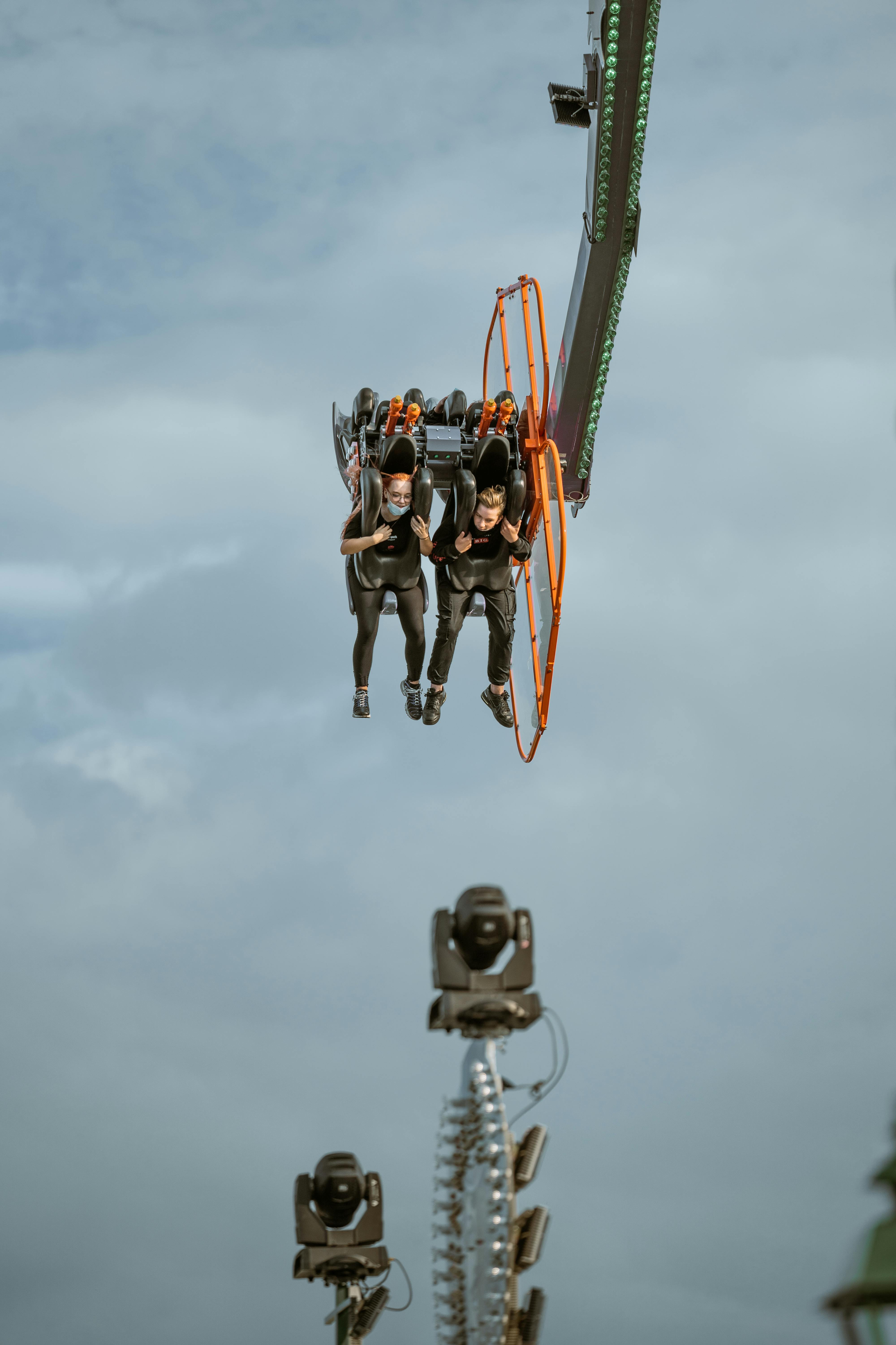 A Drop Tower in an Amusement Park · Free Stock Photo