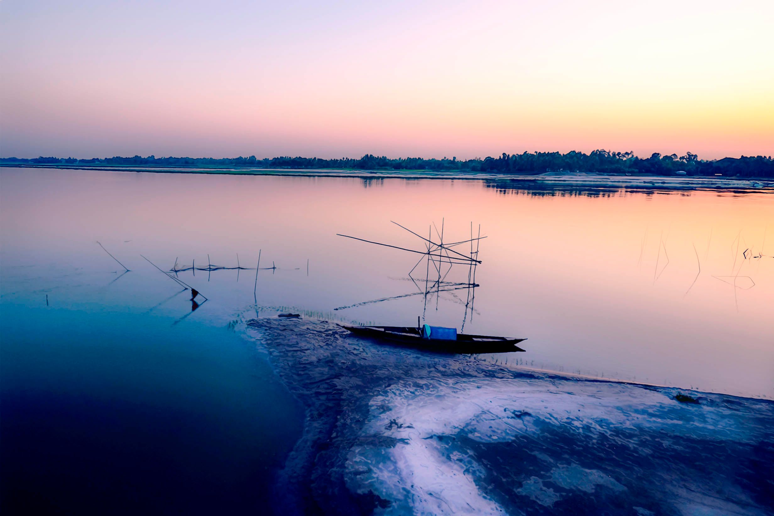 Free stock photo of riverscape