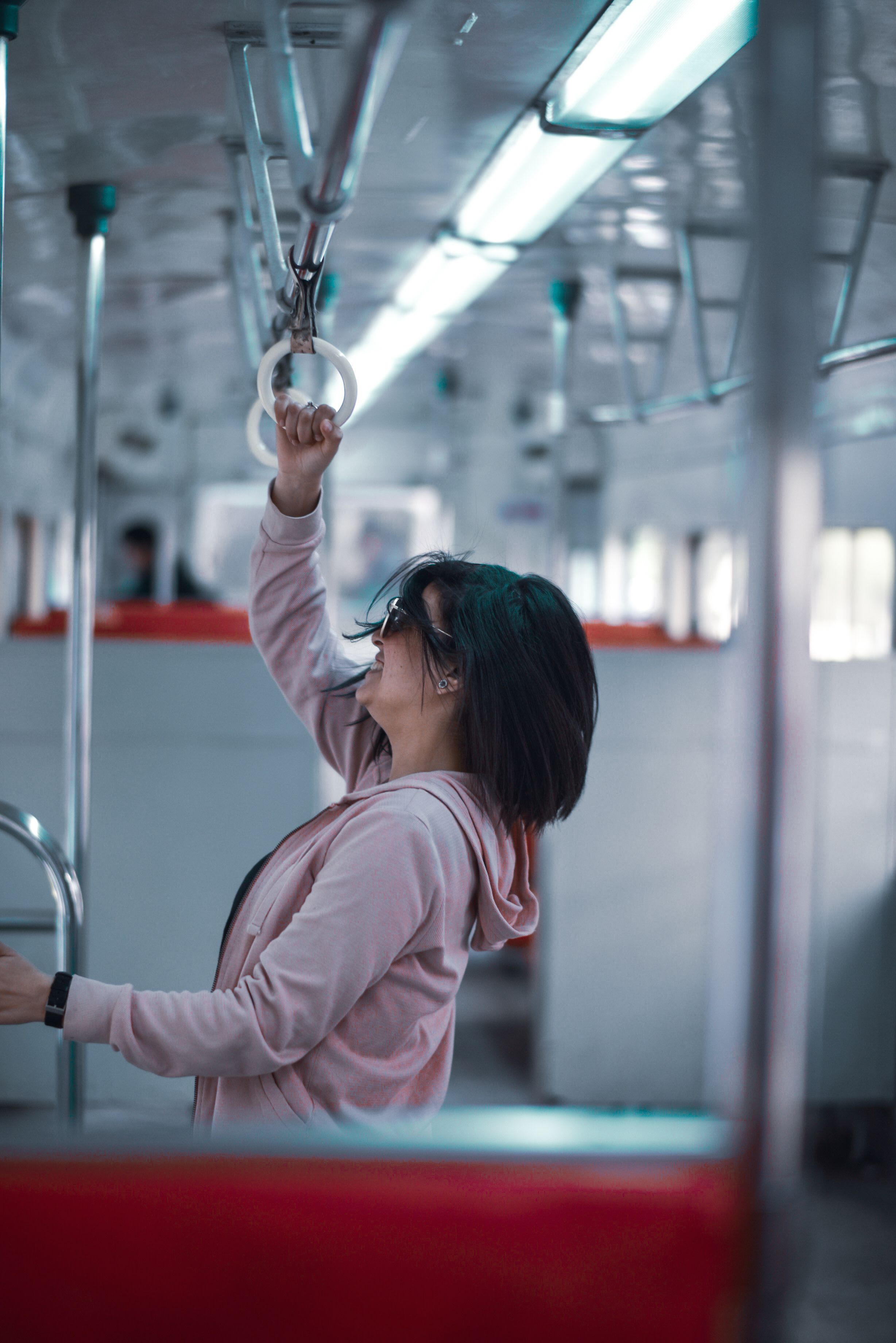 Woman riding a Train · Free Stock Photo