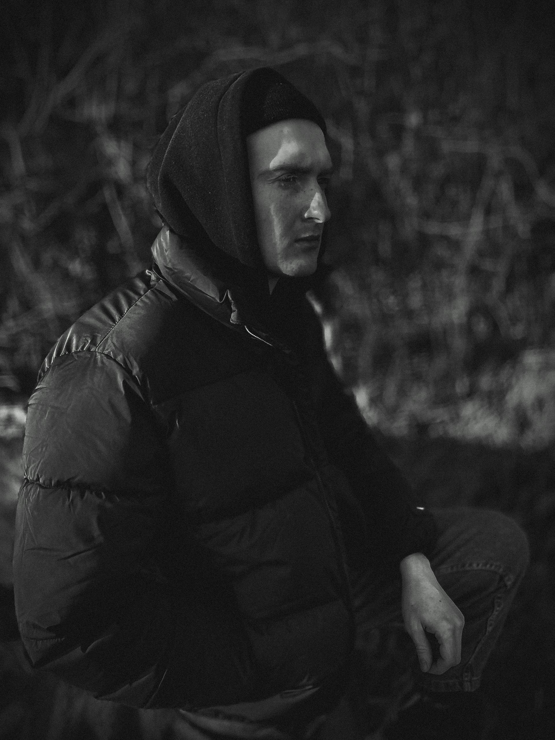 Grayscale Photography of a Man Looking at the Camera · Free Stock Photo