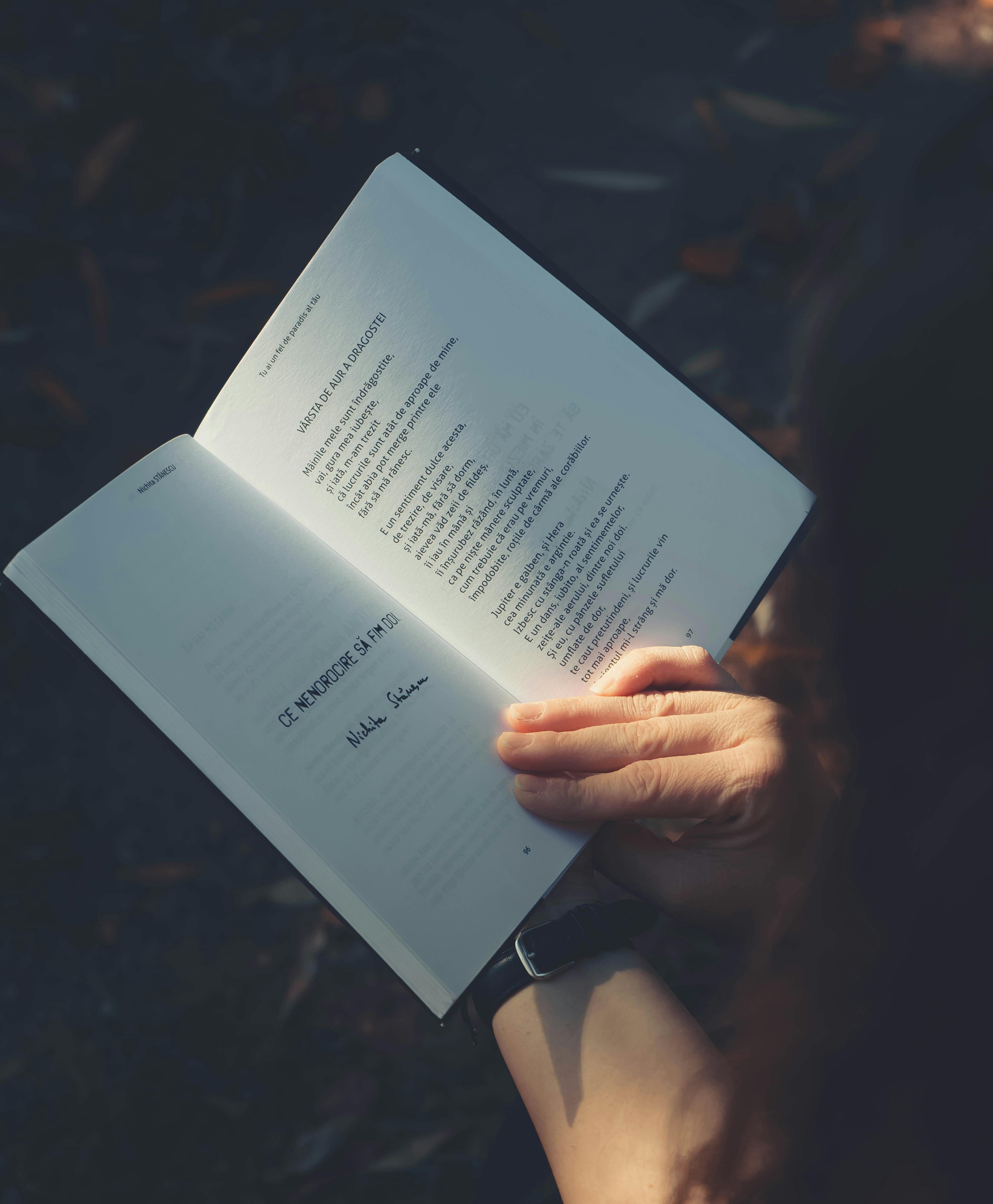 Person Holding A Book · Free Stock Photo