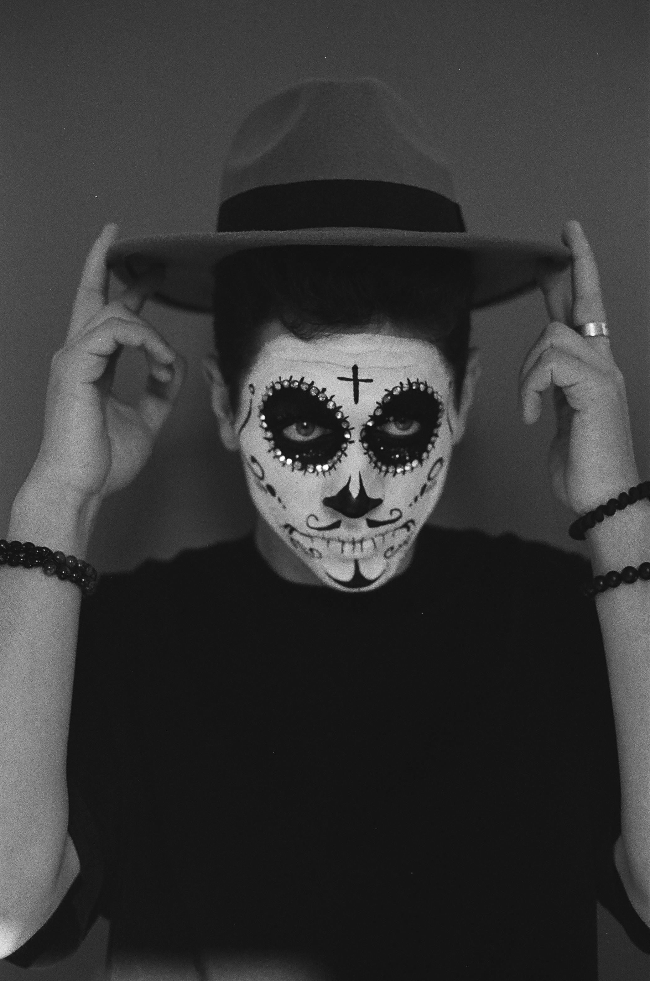 Portrait of Man in Halloween Mask · Free Stock Photo