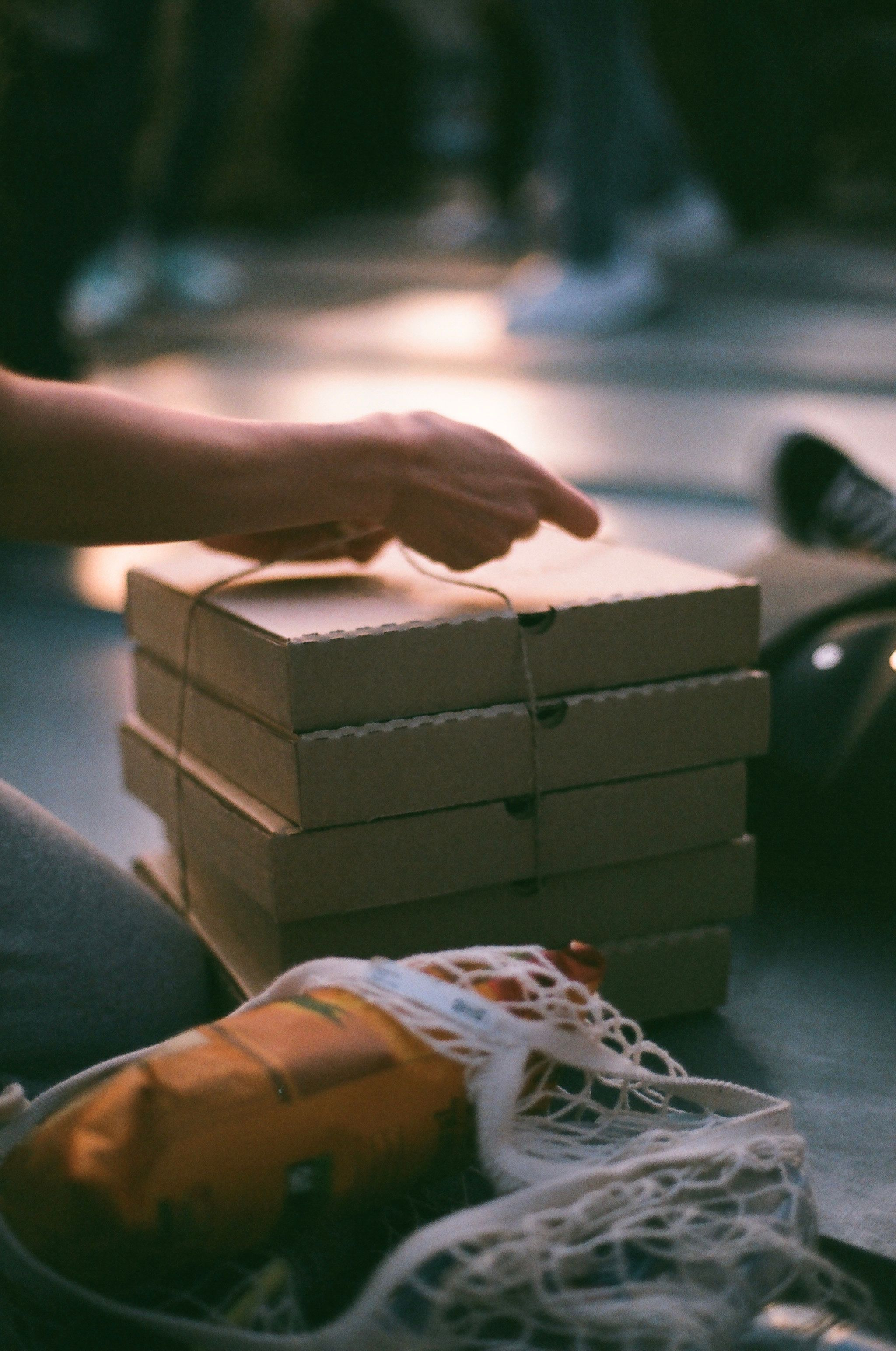 Stacked Pizza Boxes · Free Stock Photo