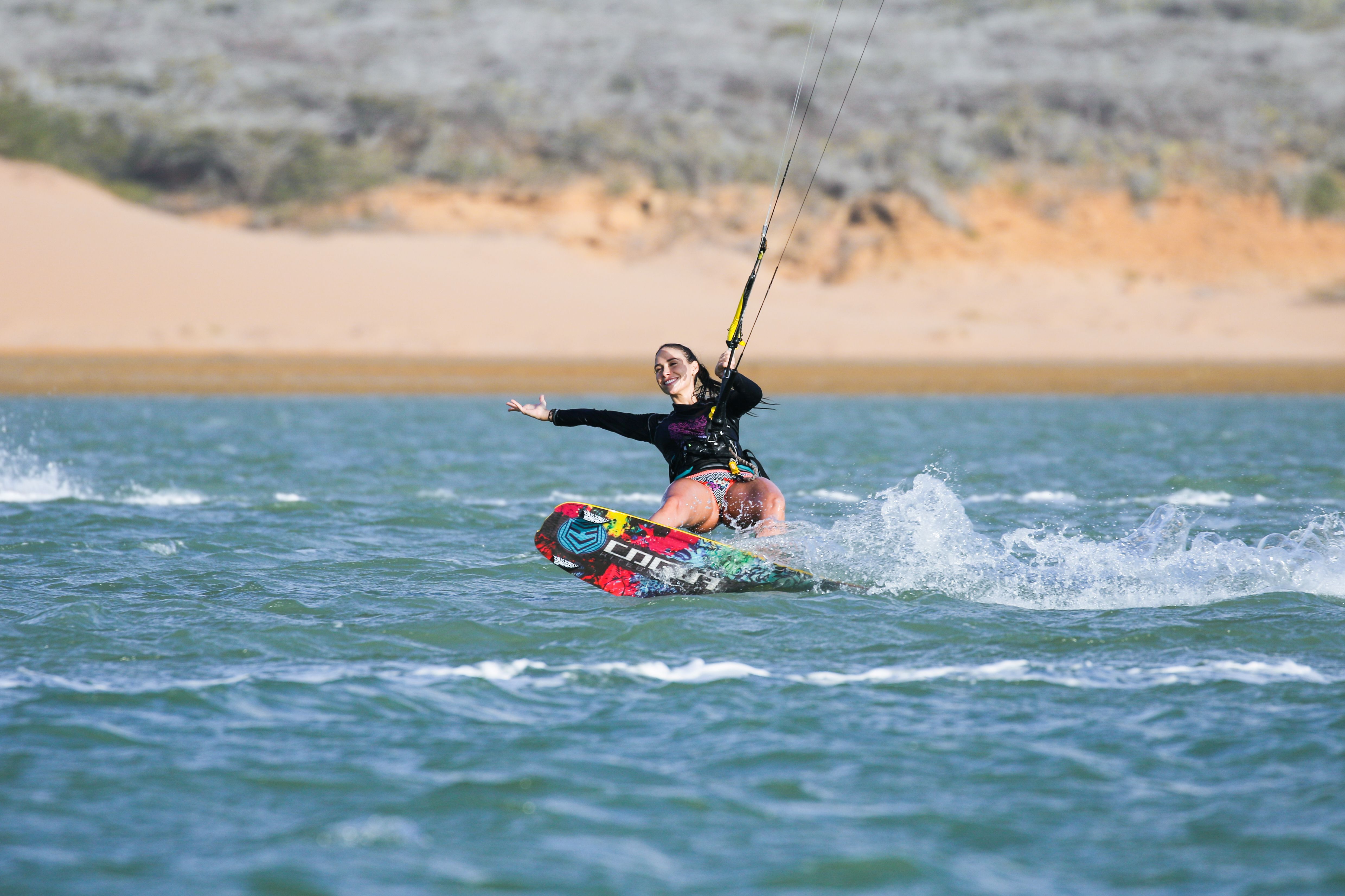 Kite Surfer over Ocean · Free Stock Photo