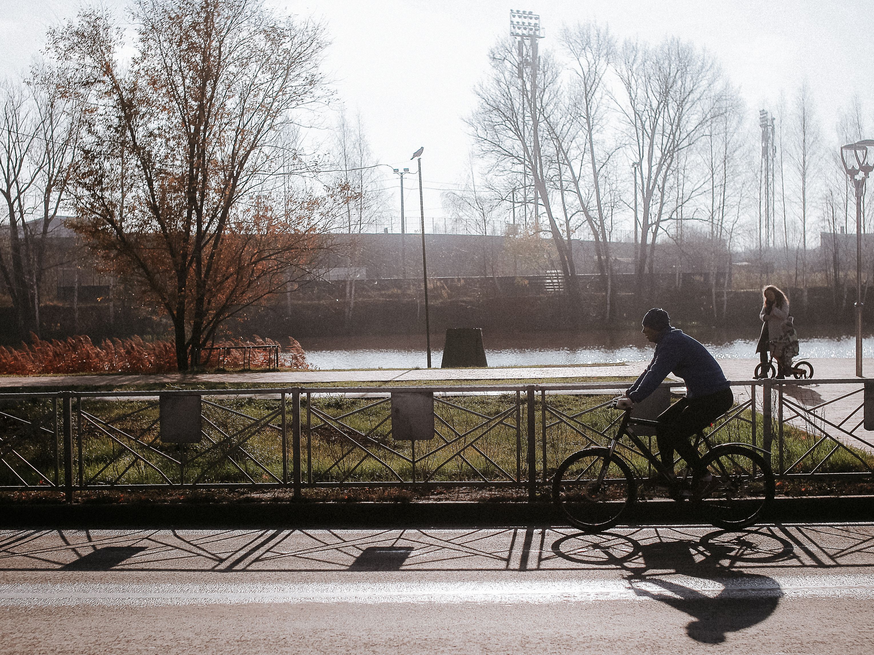 Man Riding a Bike on the Street · Free Stock Photo