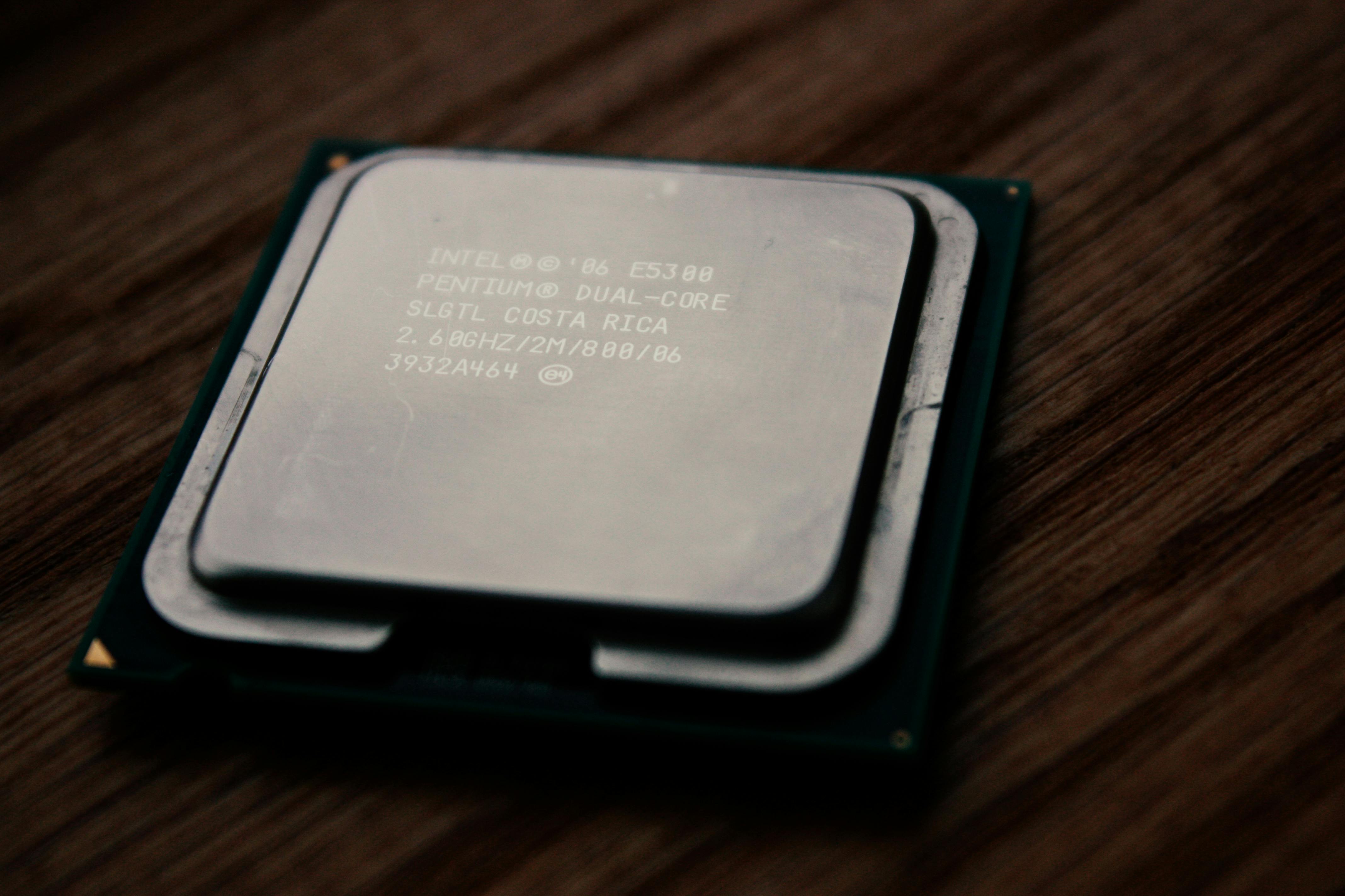 Free stock photo of circuit, cpu, intel