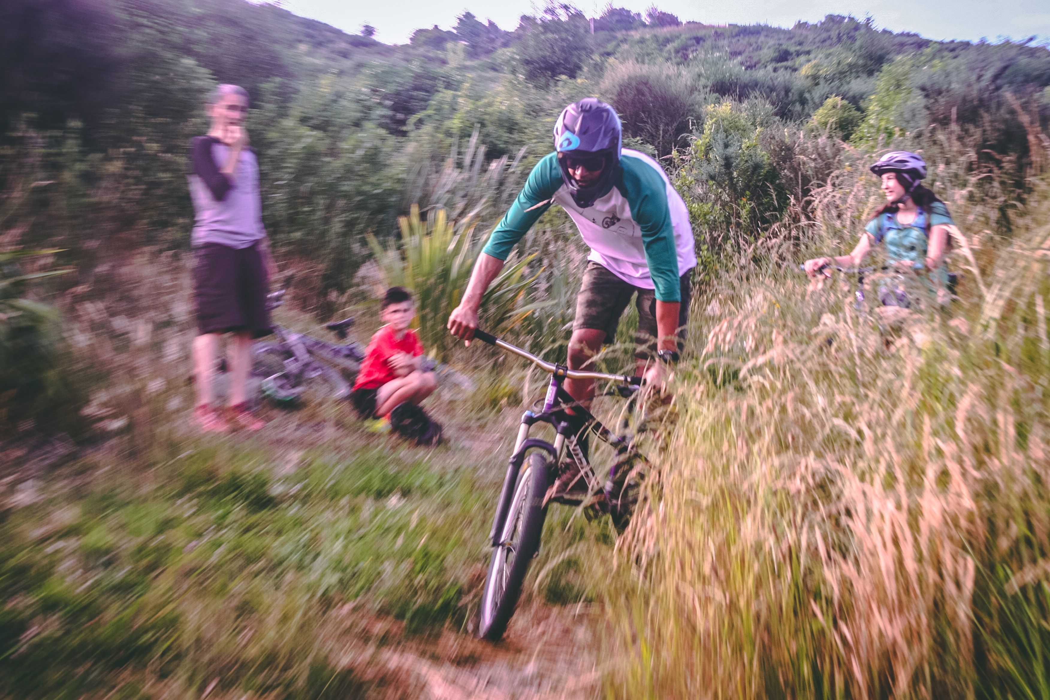 Free stock photo of bikers, biking, blurred