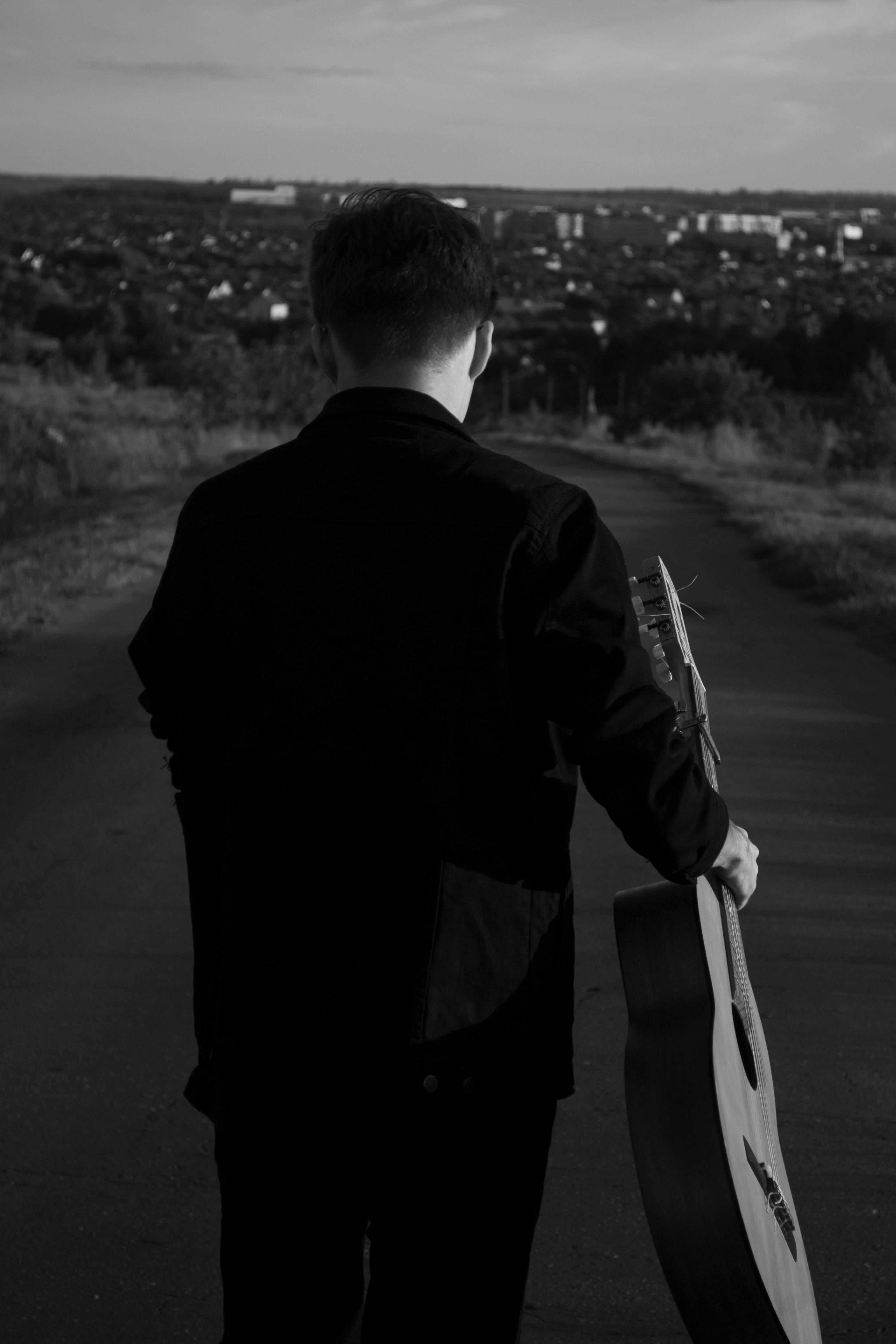 Grayscale Photography of Music Instrument · Free Stock Photo