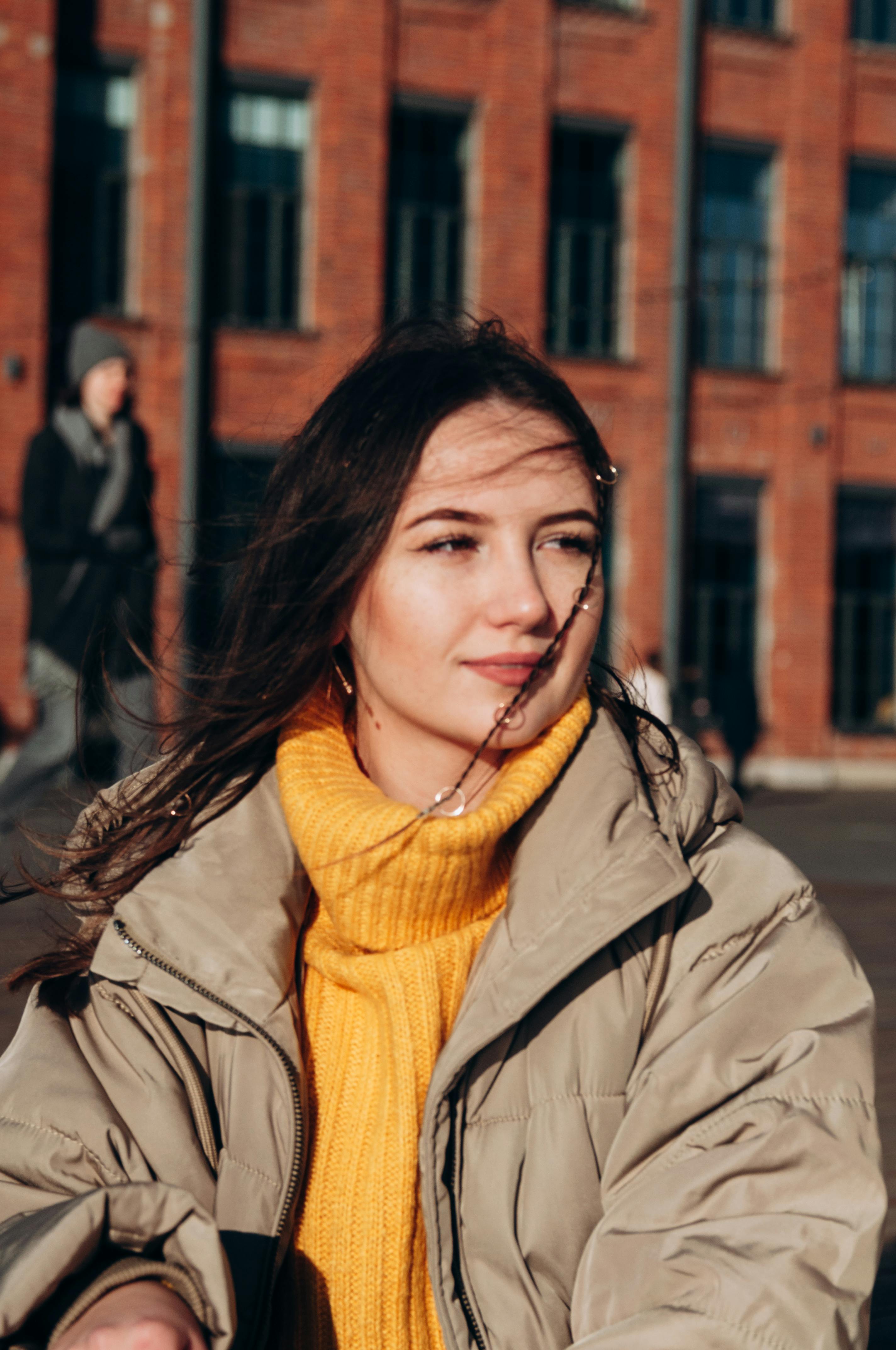Beautiful Woman Looking Down · Free Stock Photo