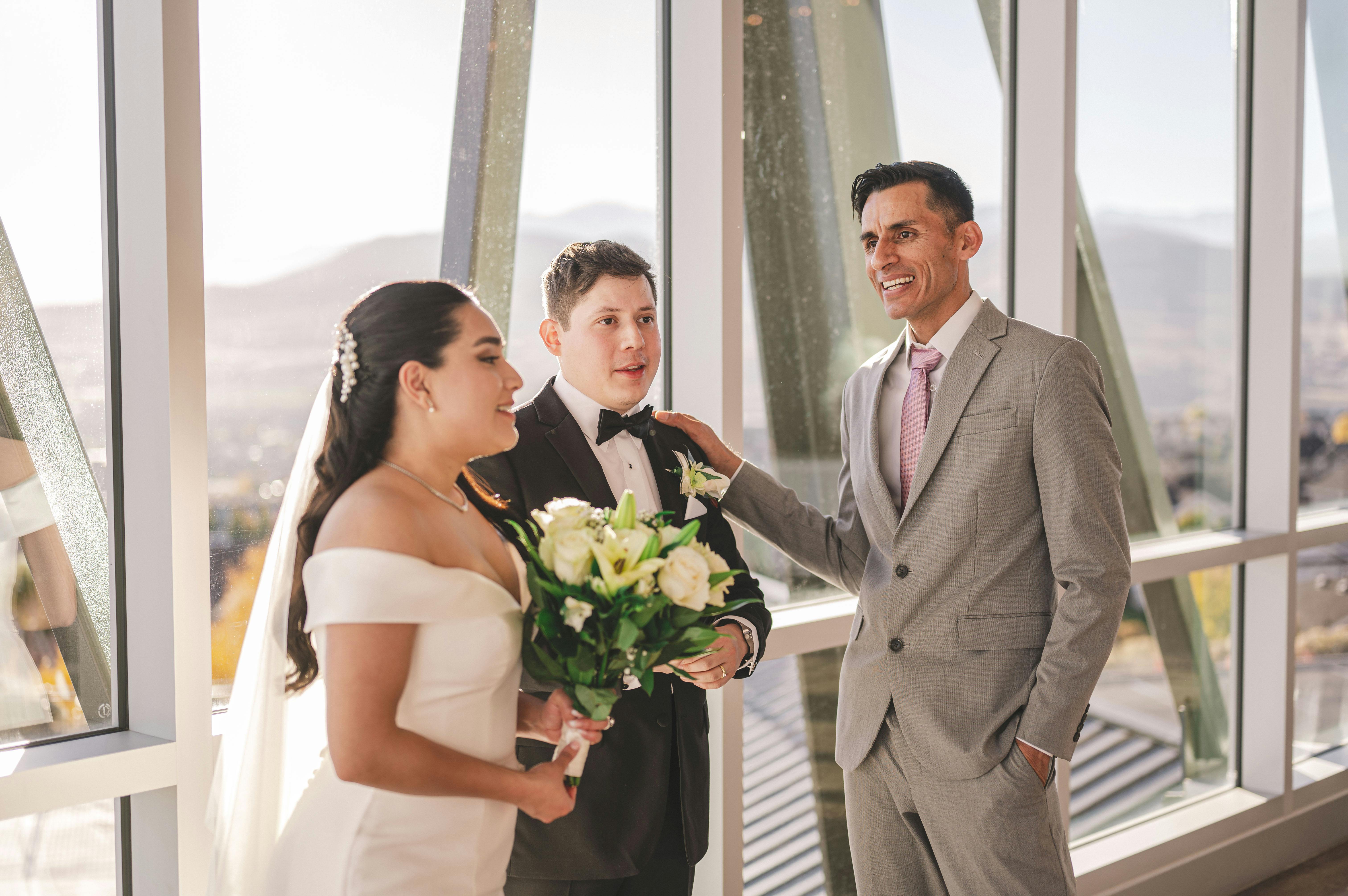 A Groom with His Family · Free Stock Photo
