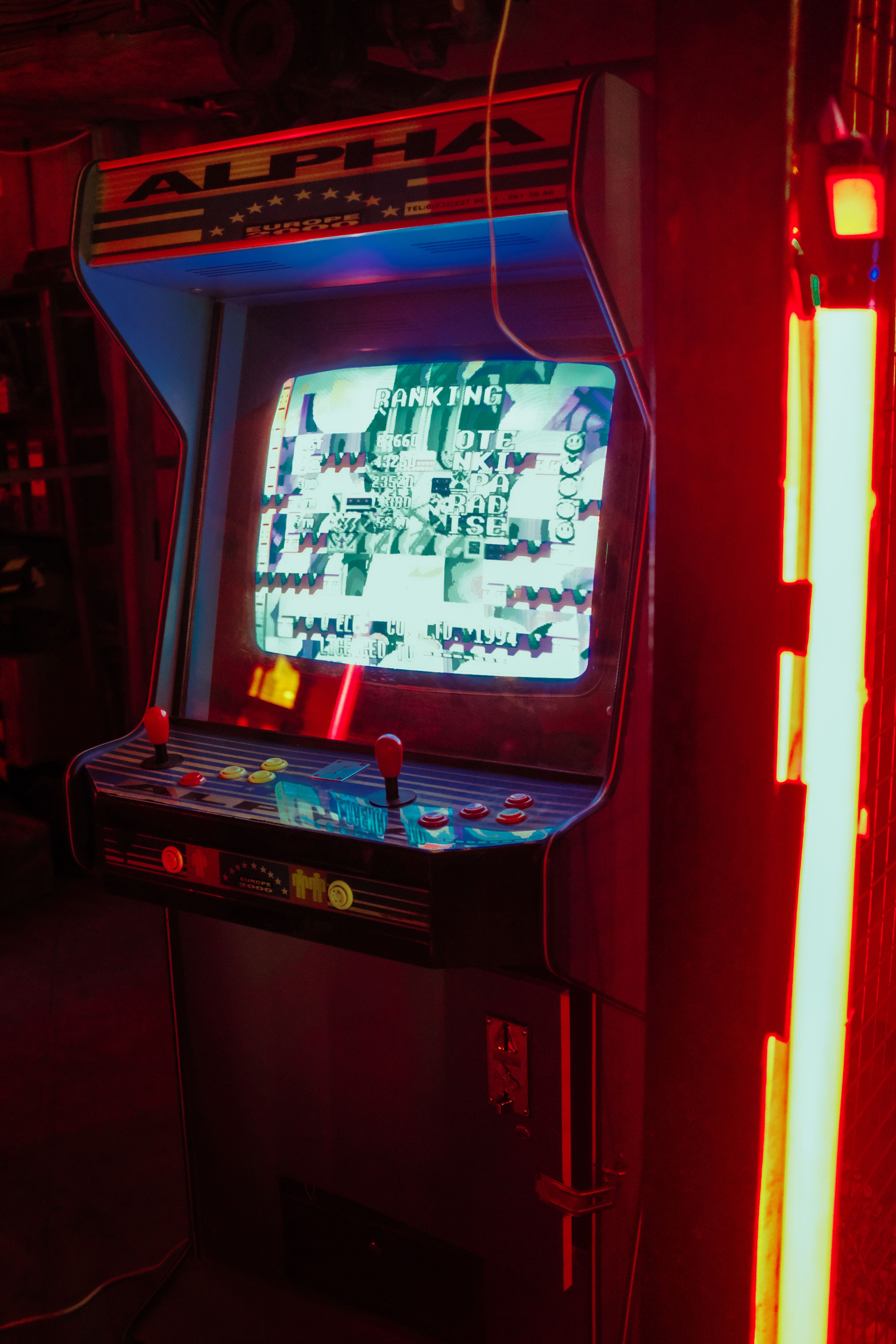 Screen and Dials of an Arcade Game · Free Stock Photo