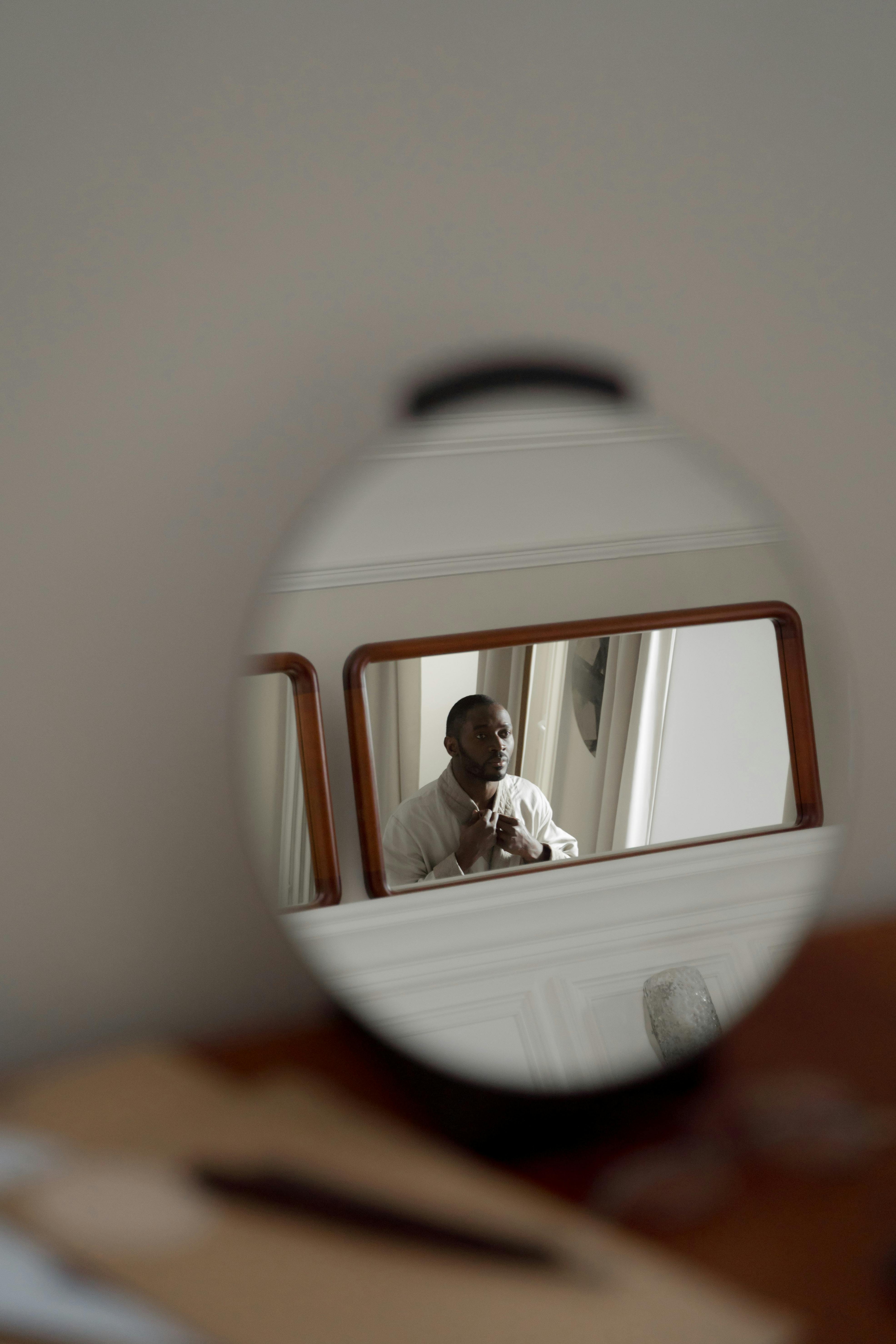 Mirror Reflection of Man · Free Stock Photo