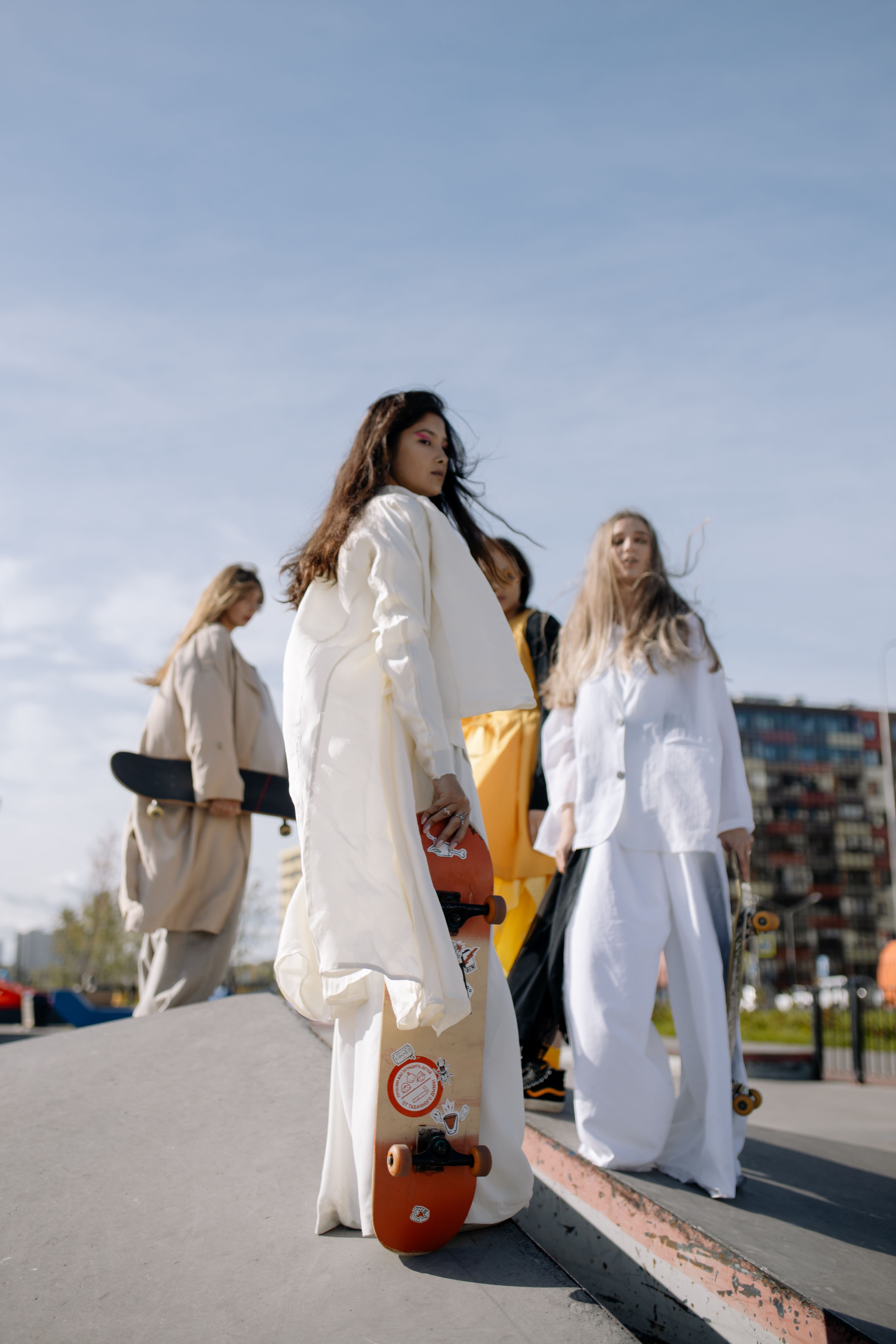 Group of Women Carrying Skateboards · Free Stock Photo