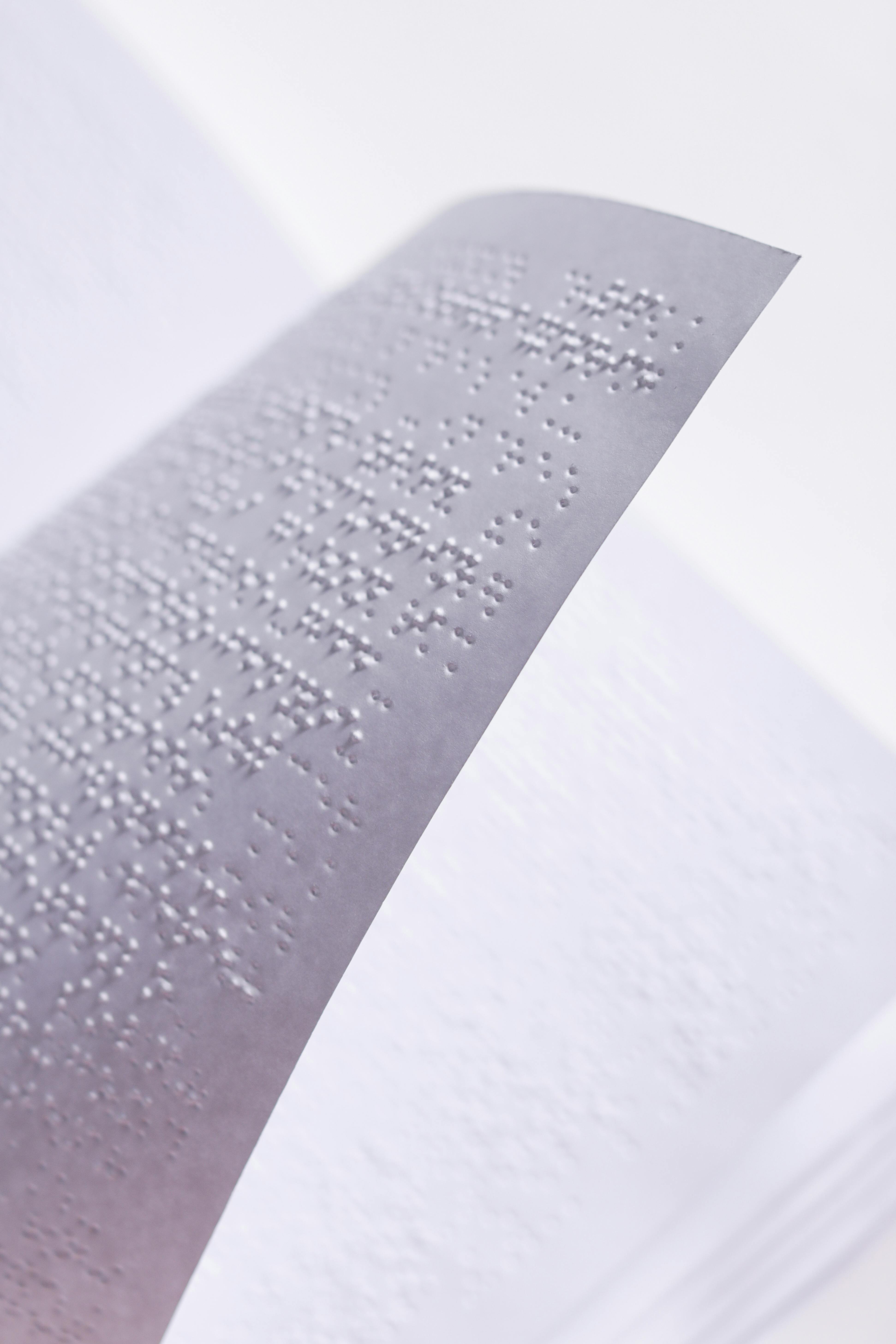 Photo of a Braille Book Page · Free Stock Photo