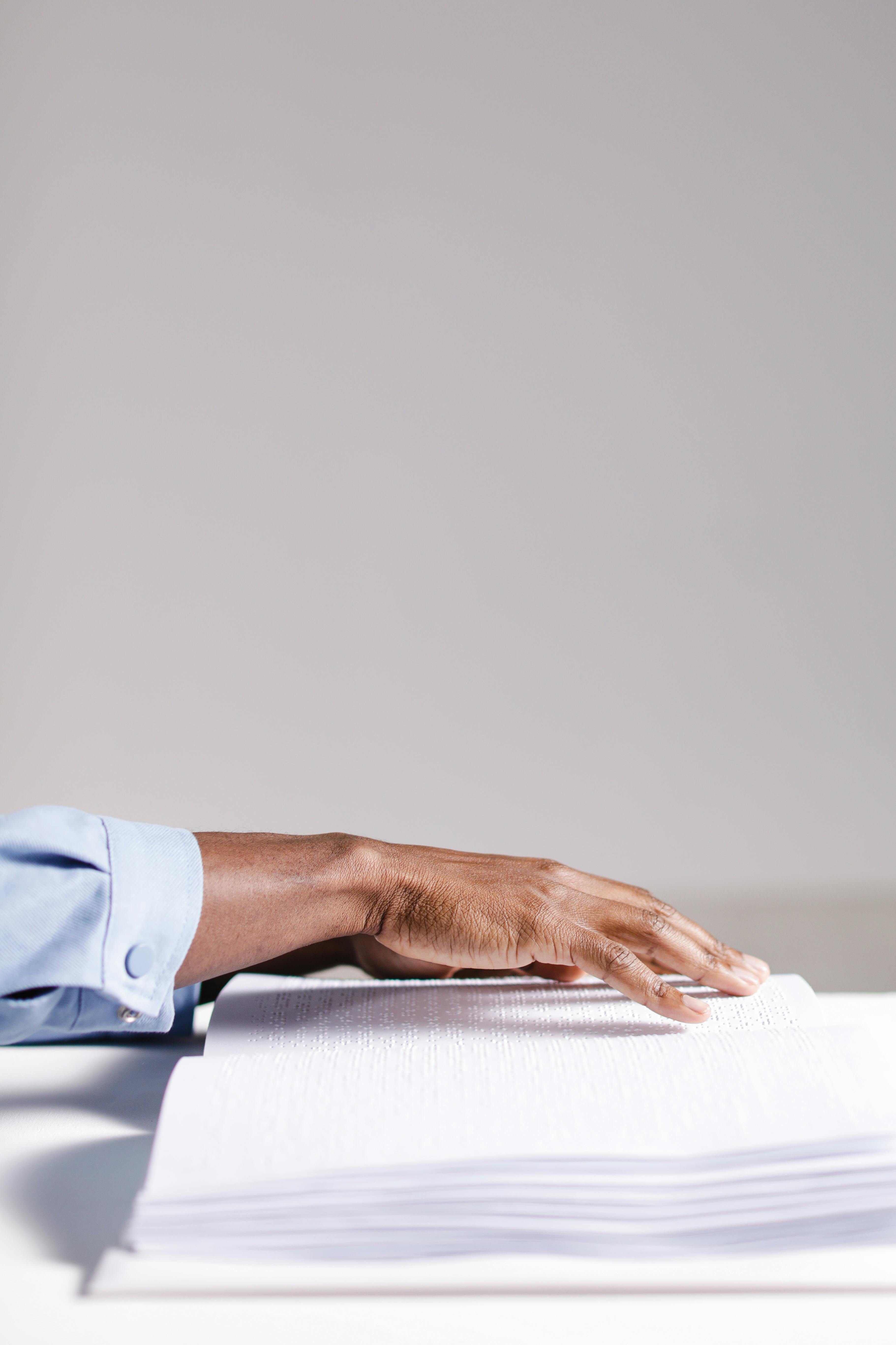 White Braille Paper · Free Stock Photo