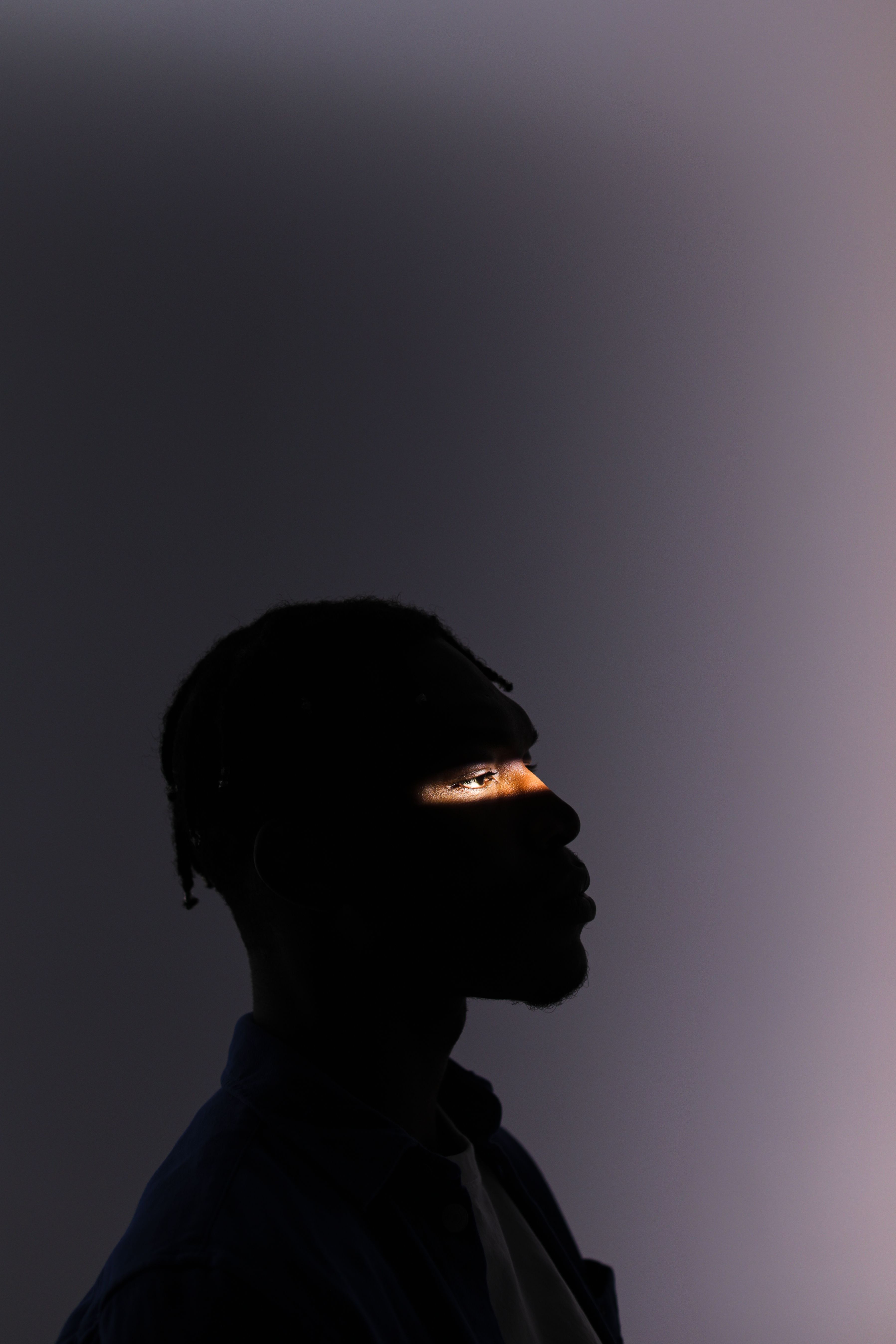 Portrait of Woman Under Red Light · Free Stock Photo