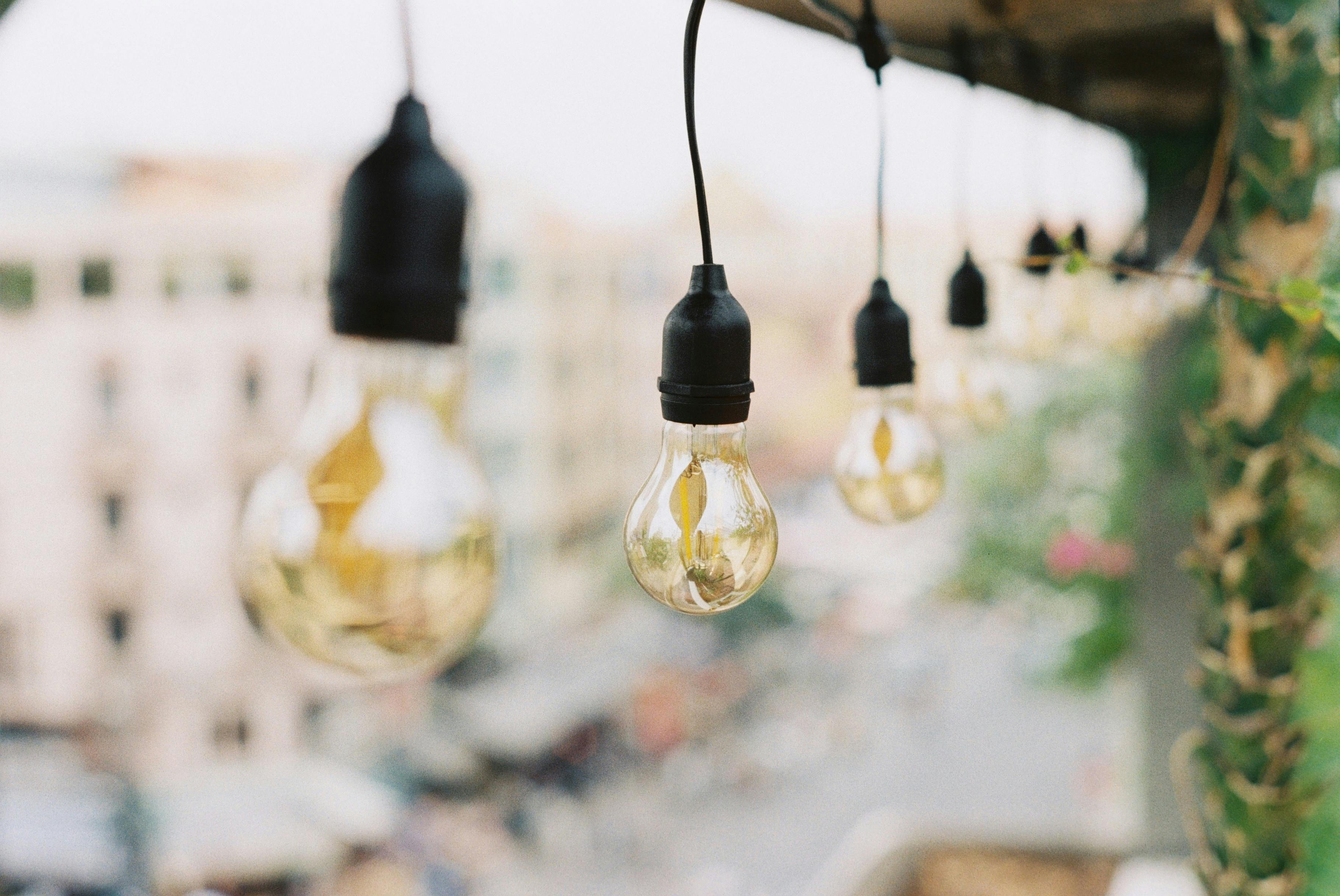 String Lights Hanging Inside a Van · Free Stock Photo