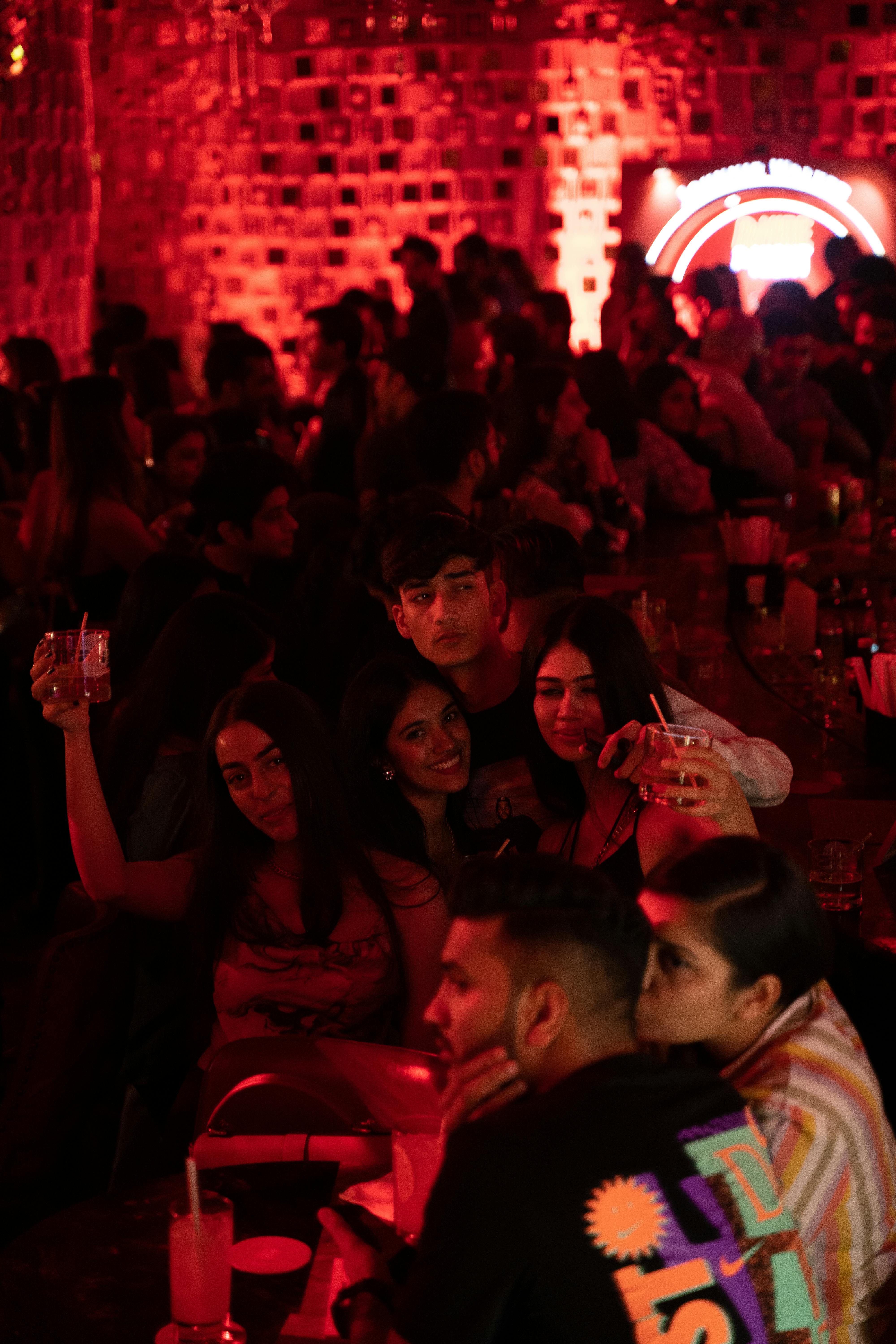 A Group of Friends in a Club · Free Stock Photo