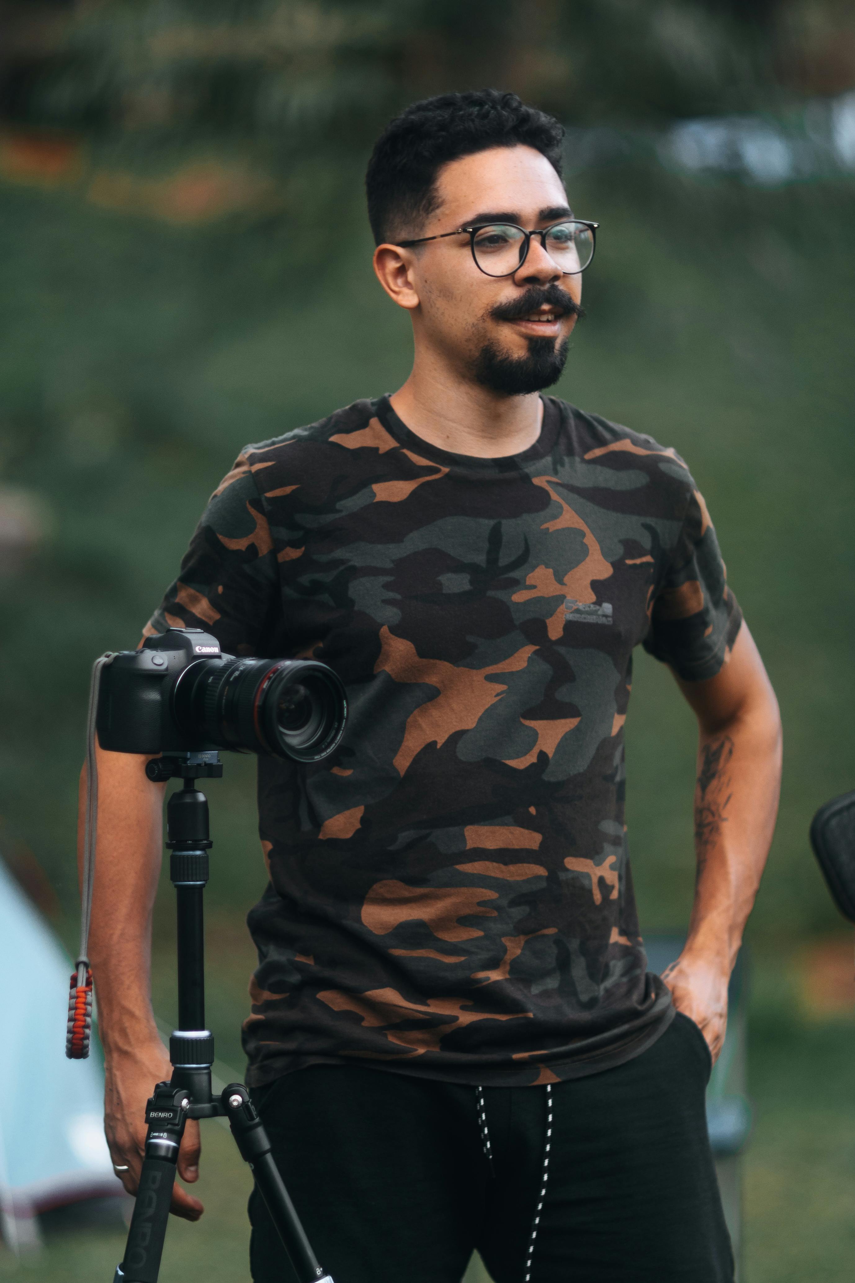 Man Standing by Camera · Free Stock Photo