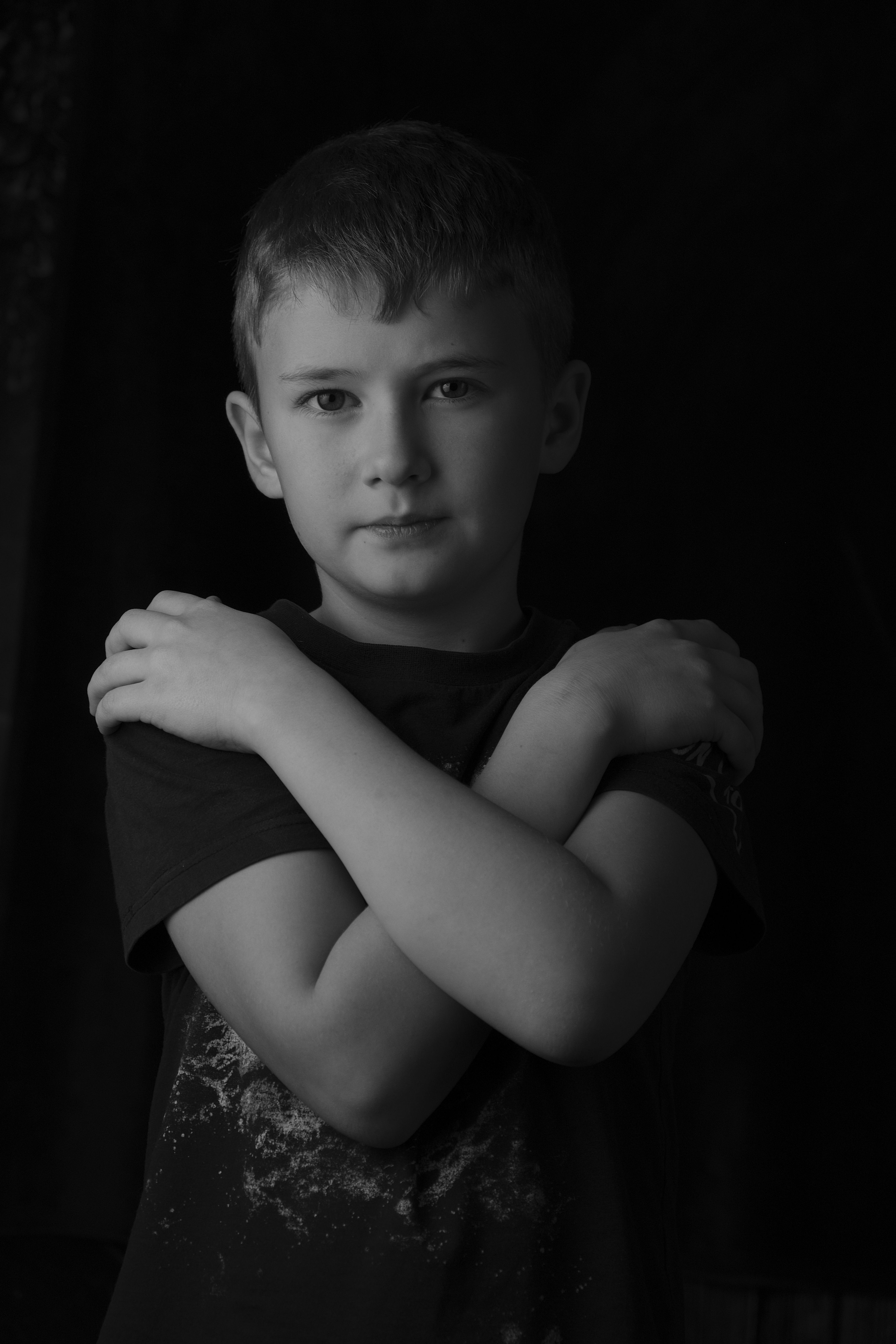 A Child Embracing Himself · Free Stock Photo