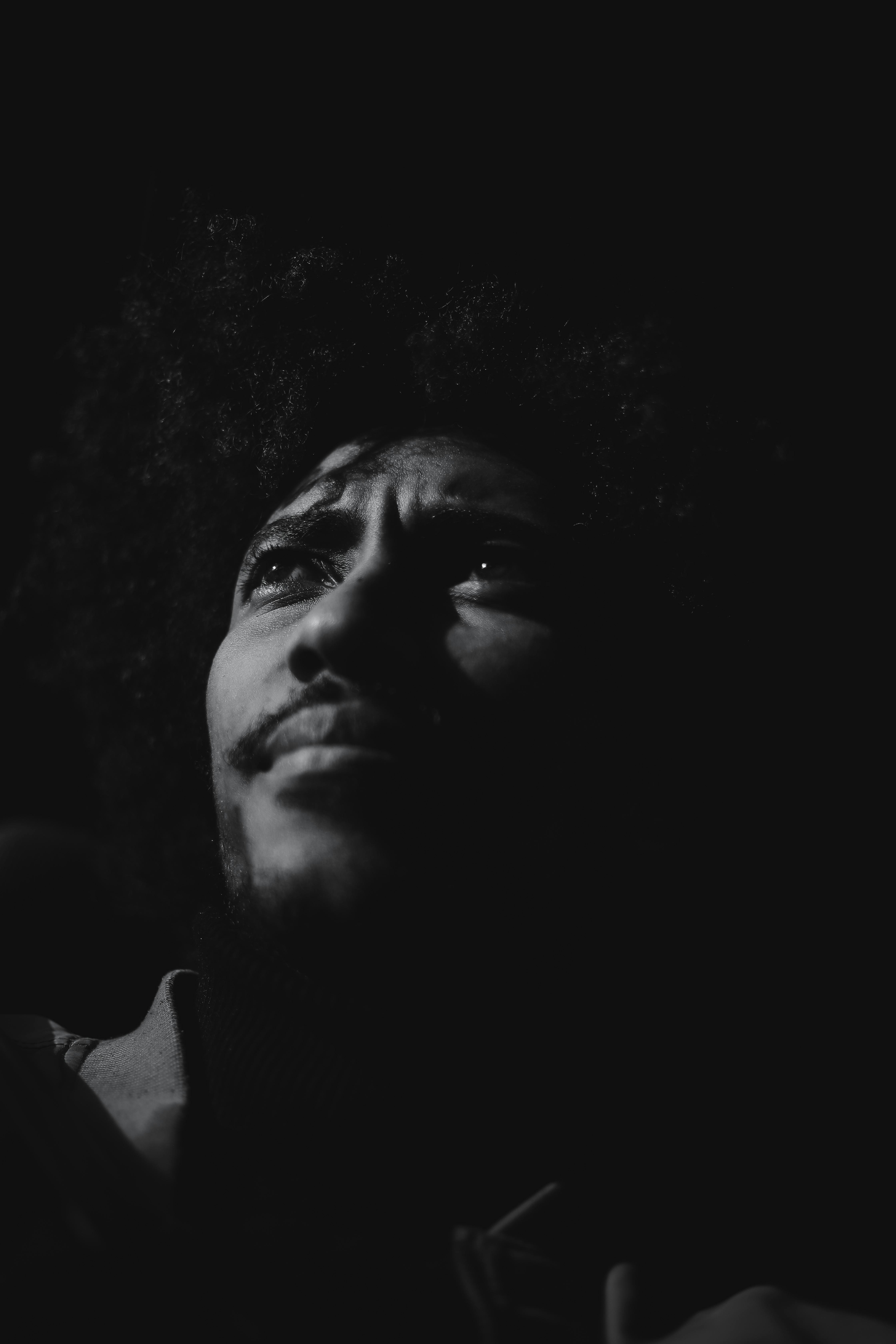 Grayscale Photo of a Man · Free Stock Photo